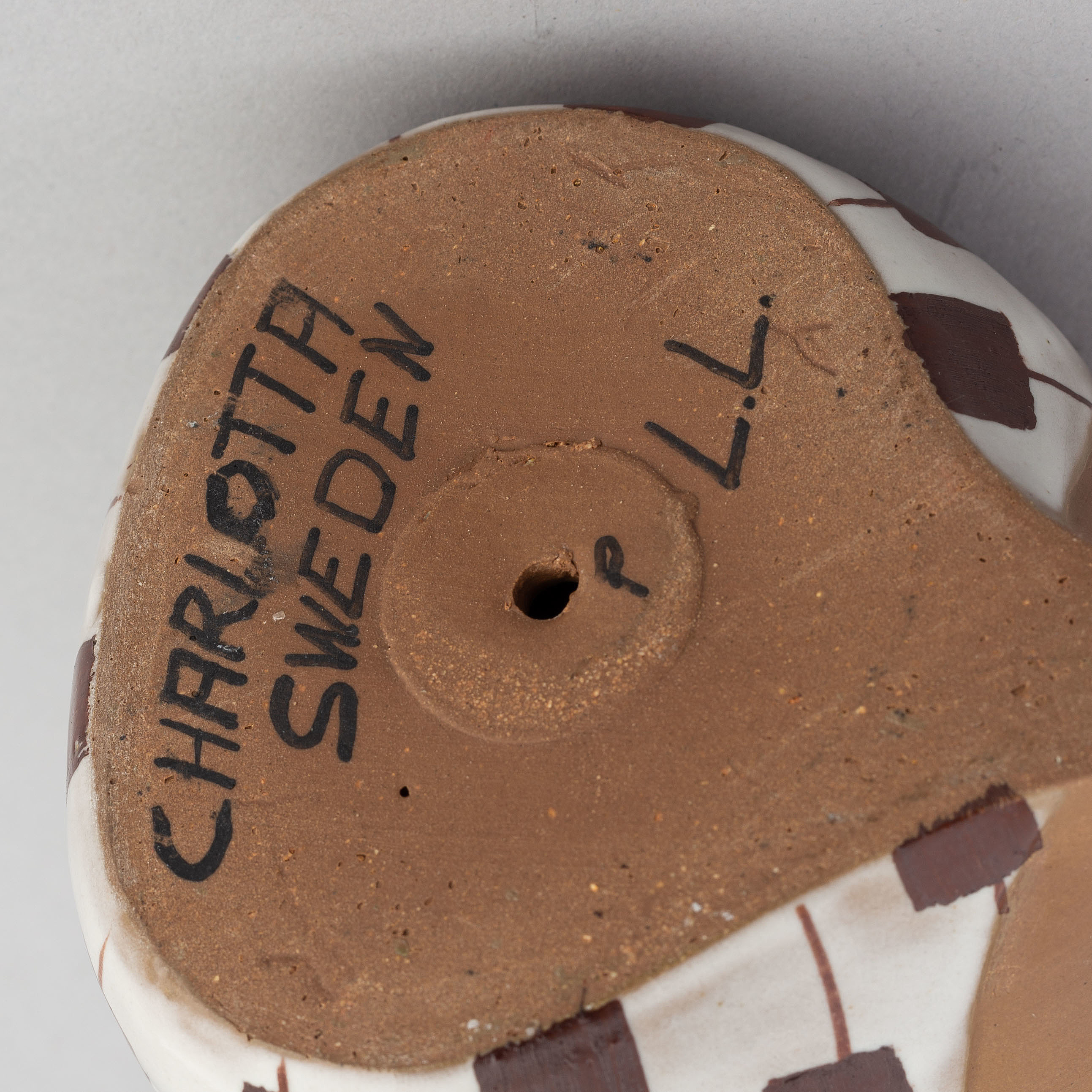 Lisa Larson, a stoneware figurine 'Charlotta' from the series ABC-flickorna, Gustavsberg, signed ...