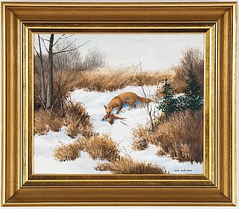 Arvid Andersson, oil on canvas, signed. - Bukowskis