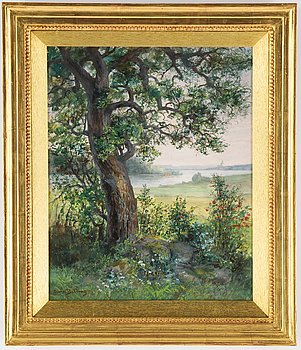 Anna Billing, akvarell, signerad. - Bukowskis