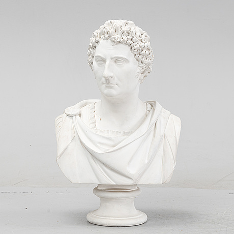 Johan Niklas Byström, efter, byst föreställande Kung Karl XVI Johan ...