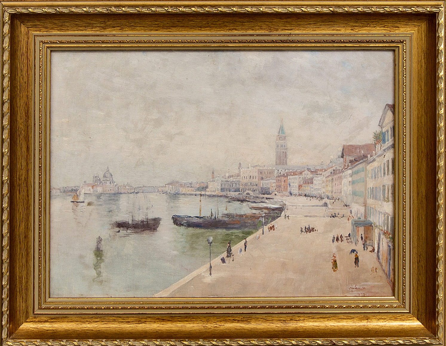 Axel Lindman, a signed and dated oil on canvas. - Bukowskis