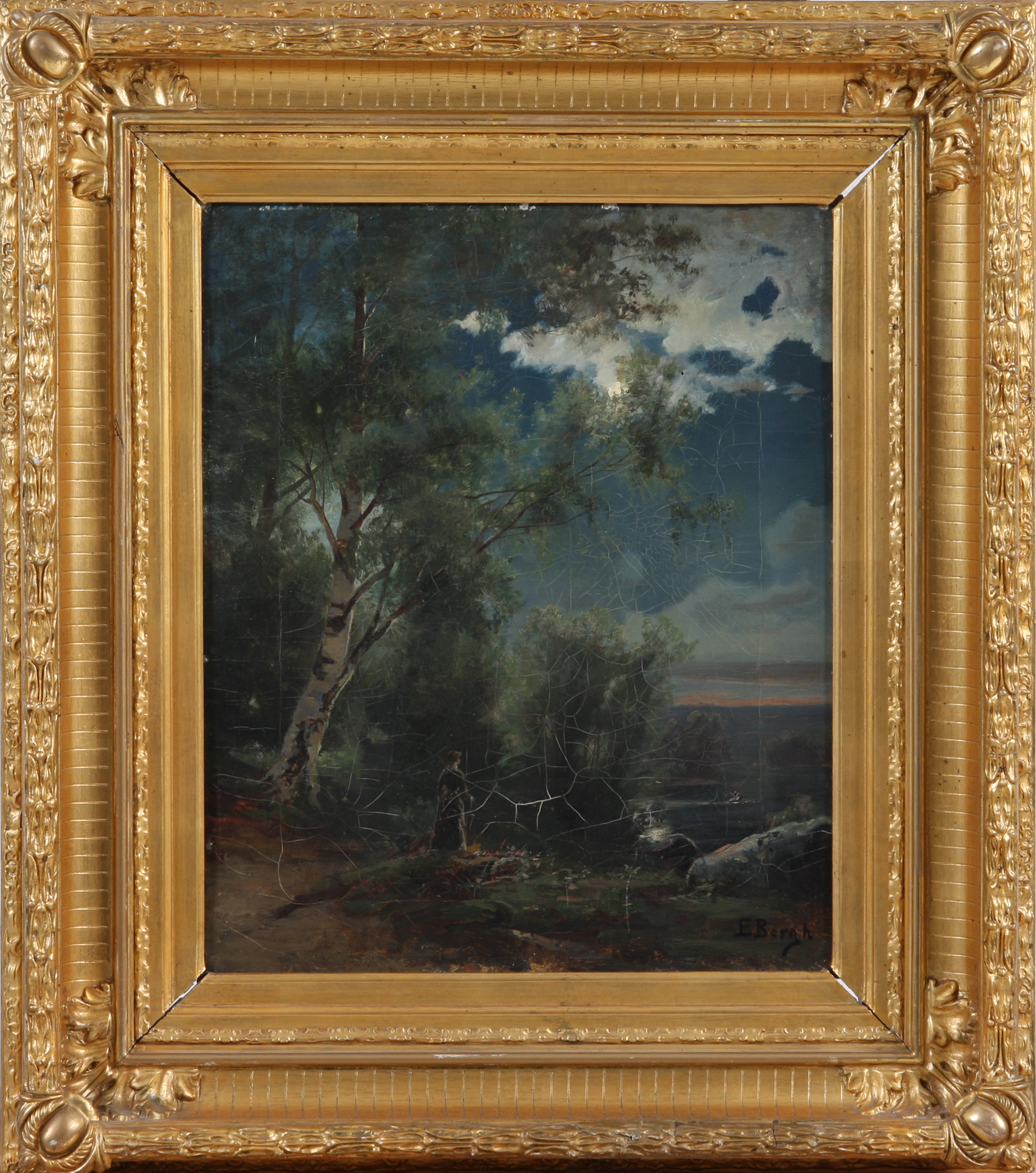 EDVARD BERGH, olja på duk, sign. - Bukowskis