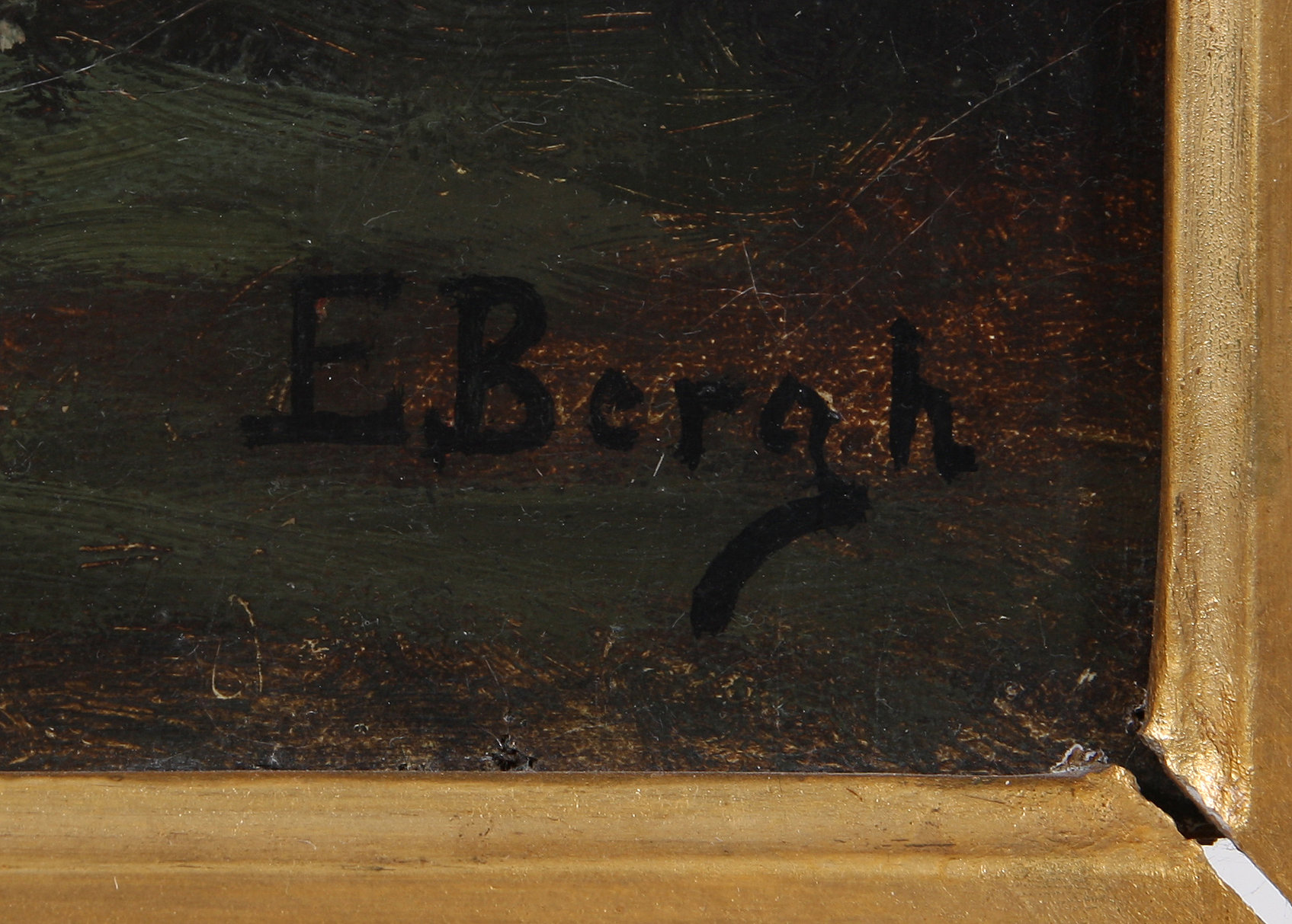 EDVARD BERGH, olja på duk, sign. - Bukowskis