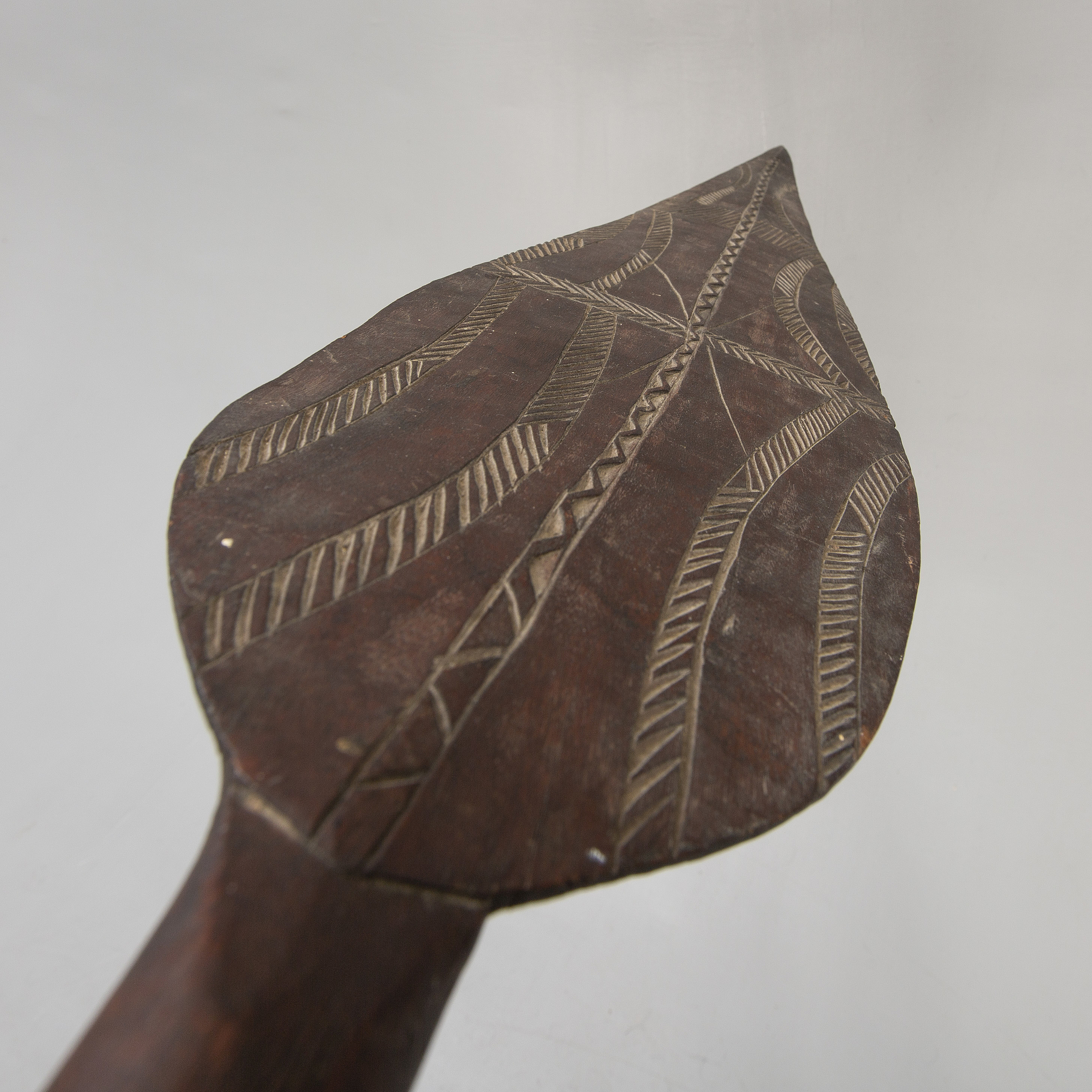 A set of two African ceremonial wooden paddles first half of the 20th ...