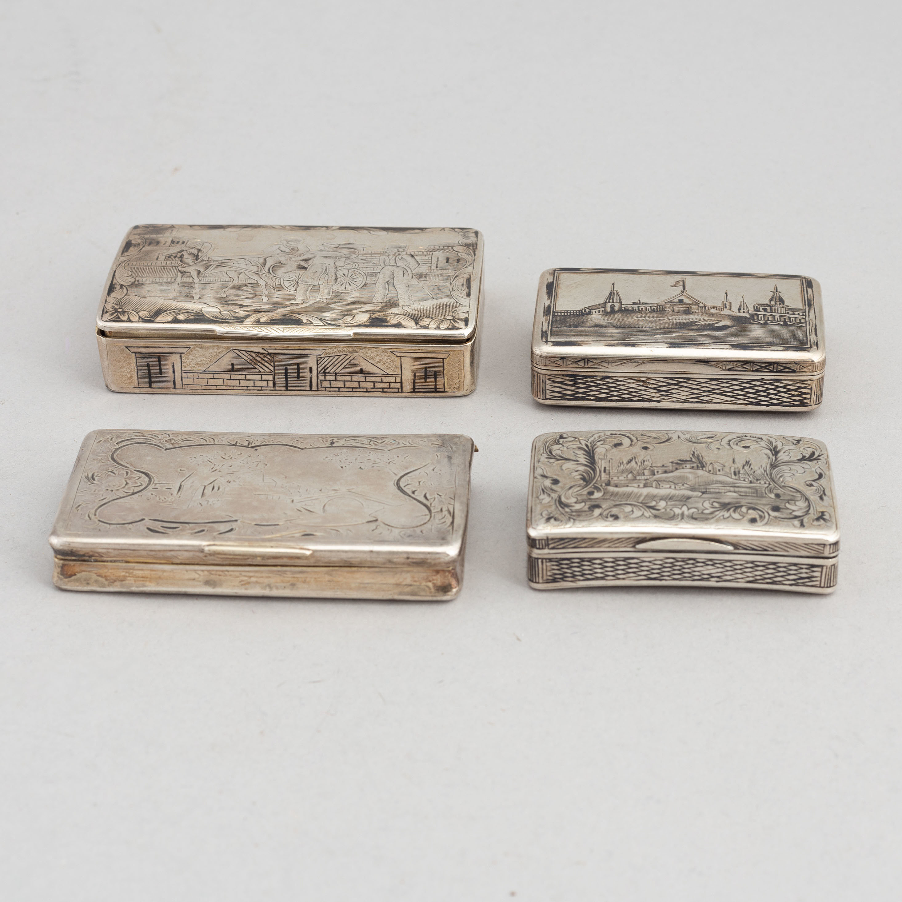 Dosor, 3 st, silver, Ryssland, 1800-tal. - Bukowskis