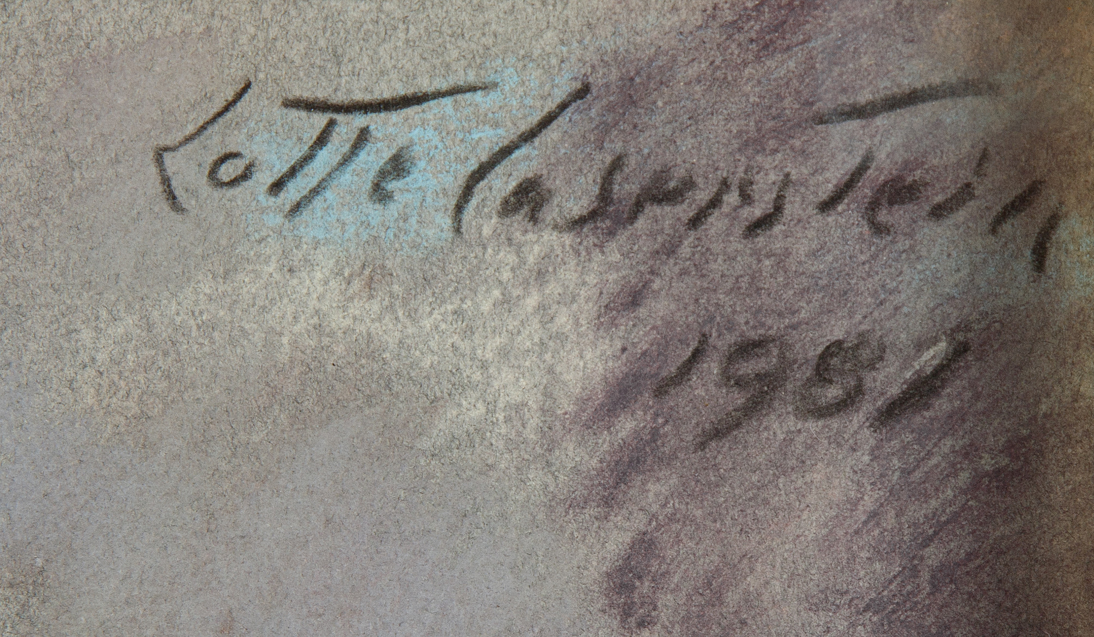 Lotte Laserstein, pastel, signed and dated 1981. - Bukowskis