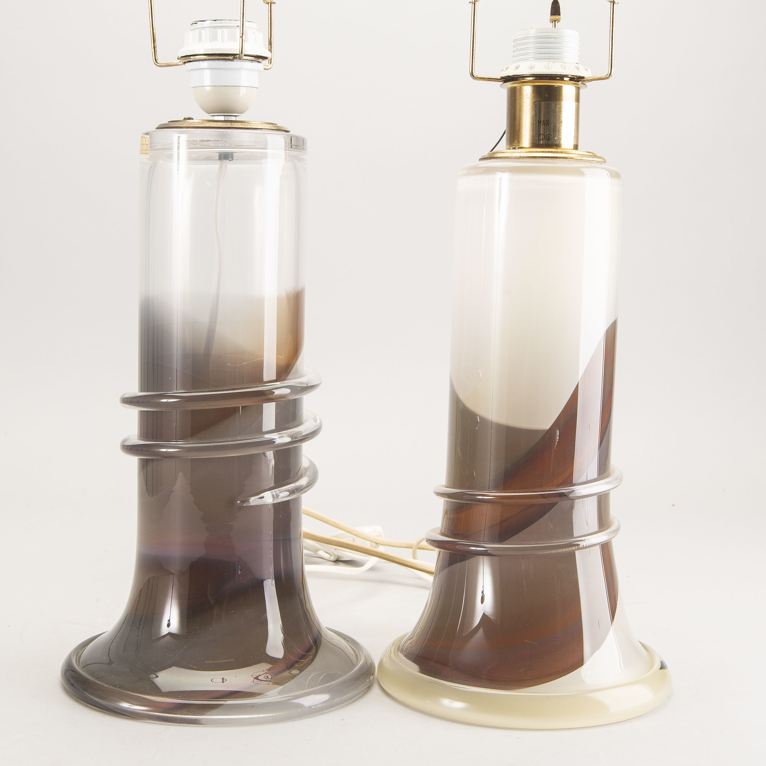 Hanne Dreutler, bordslampor, 2 st, glas, Ateljé Lyktan / Studio Åhus ...