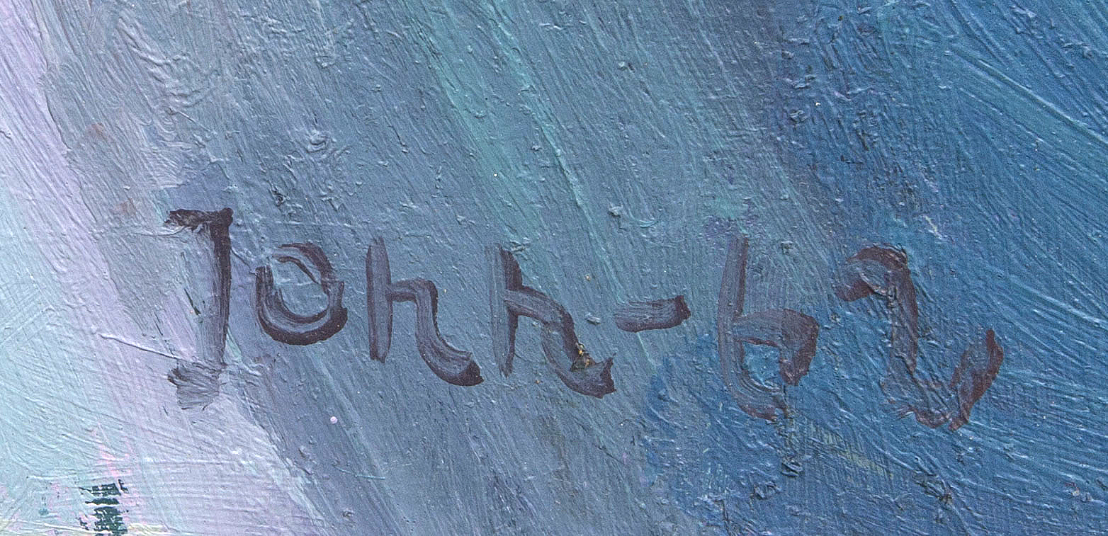 Gunnar Jonn, a signed and dated oil on canvas. - Bukowskis