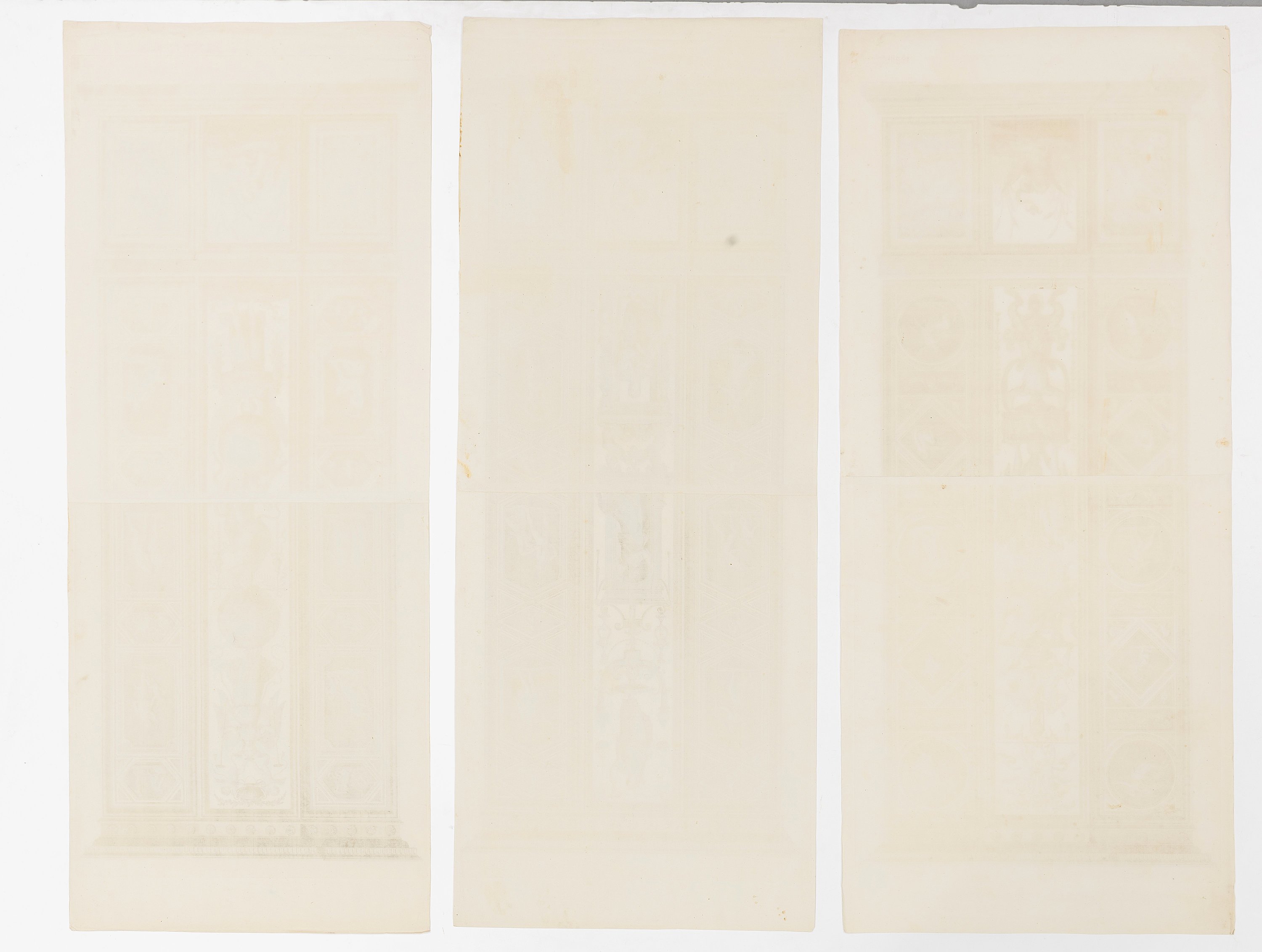 Giovanni Volpato, Six wall sections / pilasters in the Raphael Loggias ...