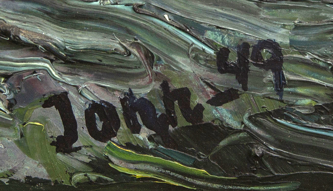 Gunnar Jonn, a signed and dated oil on board. - Bukowskis