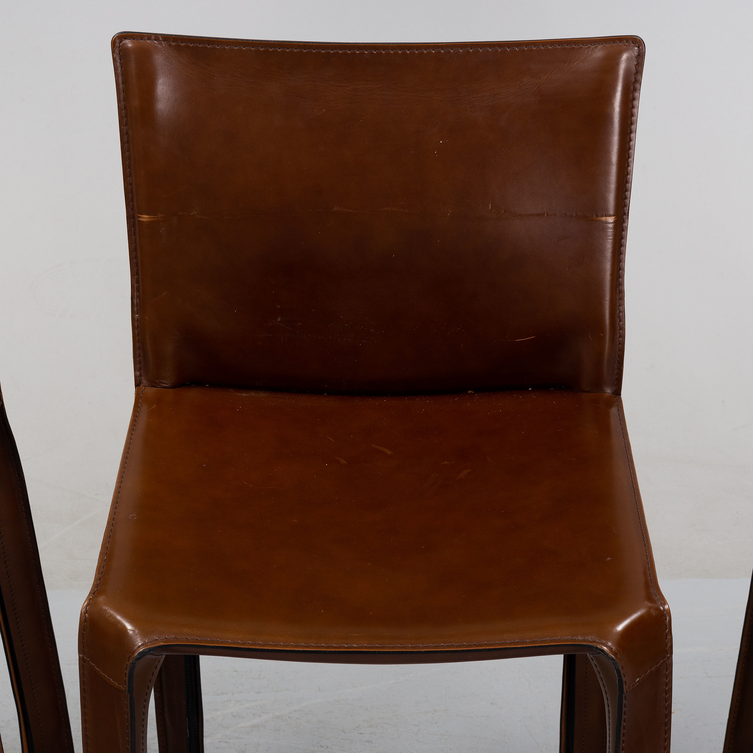 Mario Bellini, a set of four '410 CAB' bar stools for Cassina, Italy ...