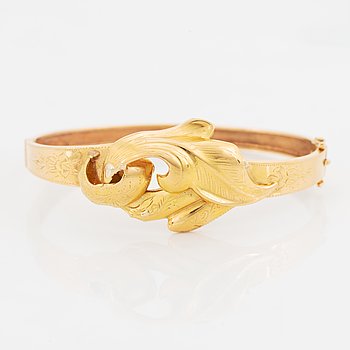 18K gold bangle. - Bukowskis