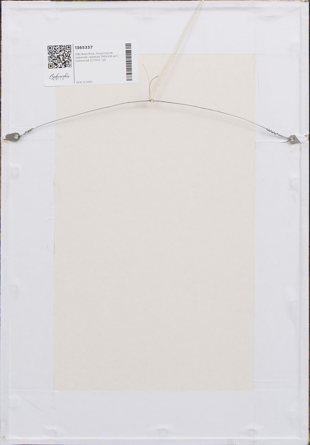 Olle Baertling, a signed, dated and numbered color serigraph. - Bukowskis