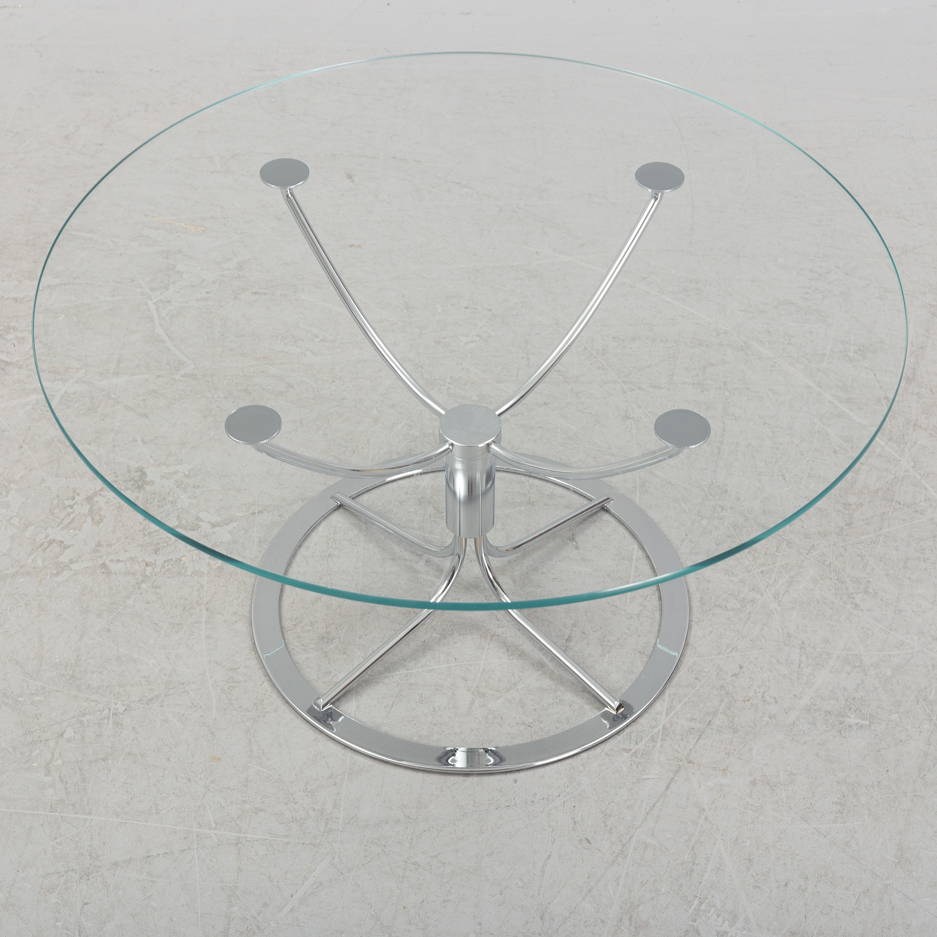Bruno Mathsson, a 'MI 0687/Jetson' glass and steel coffee table from ...
