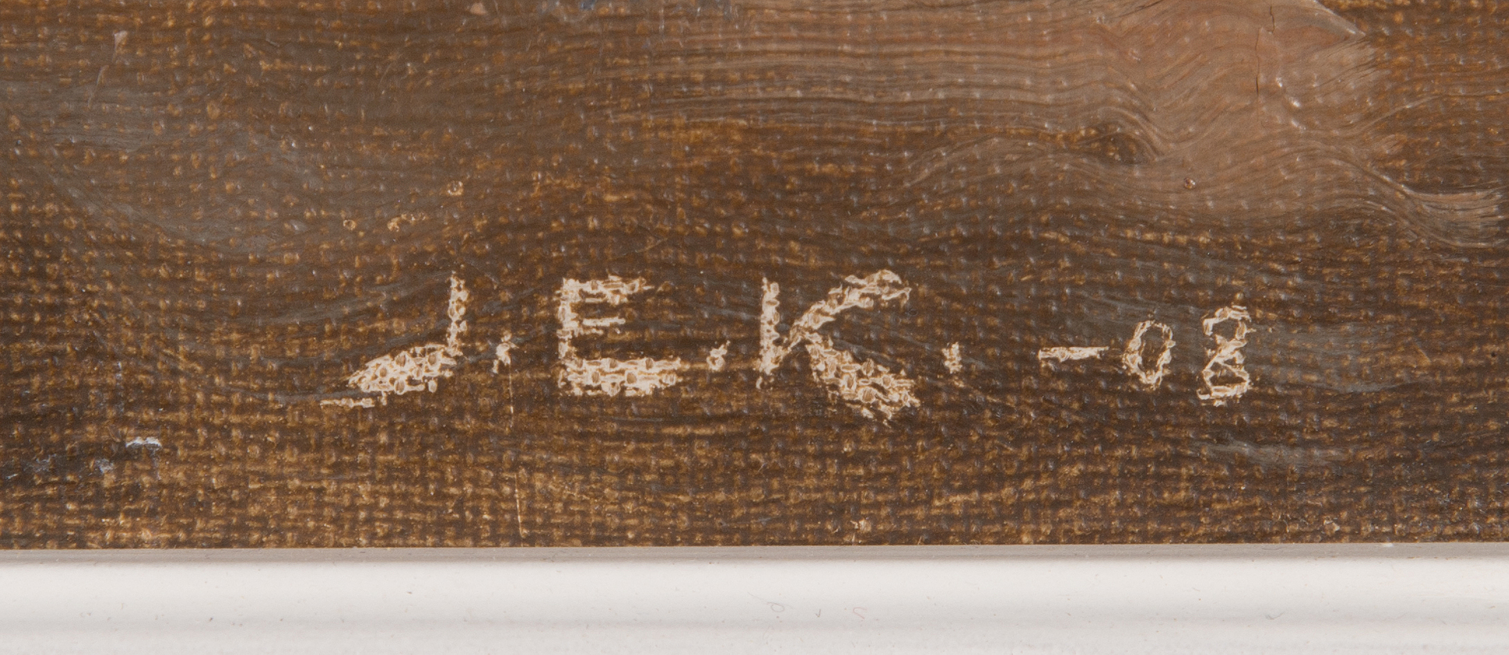 Johan Elis Kortman, olja på pannå, signerad och daterad -08. - Bukowskis