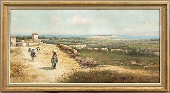 Erminio Cremp, oil on canvas signed and dated Palermo 1922. - Bukowskis