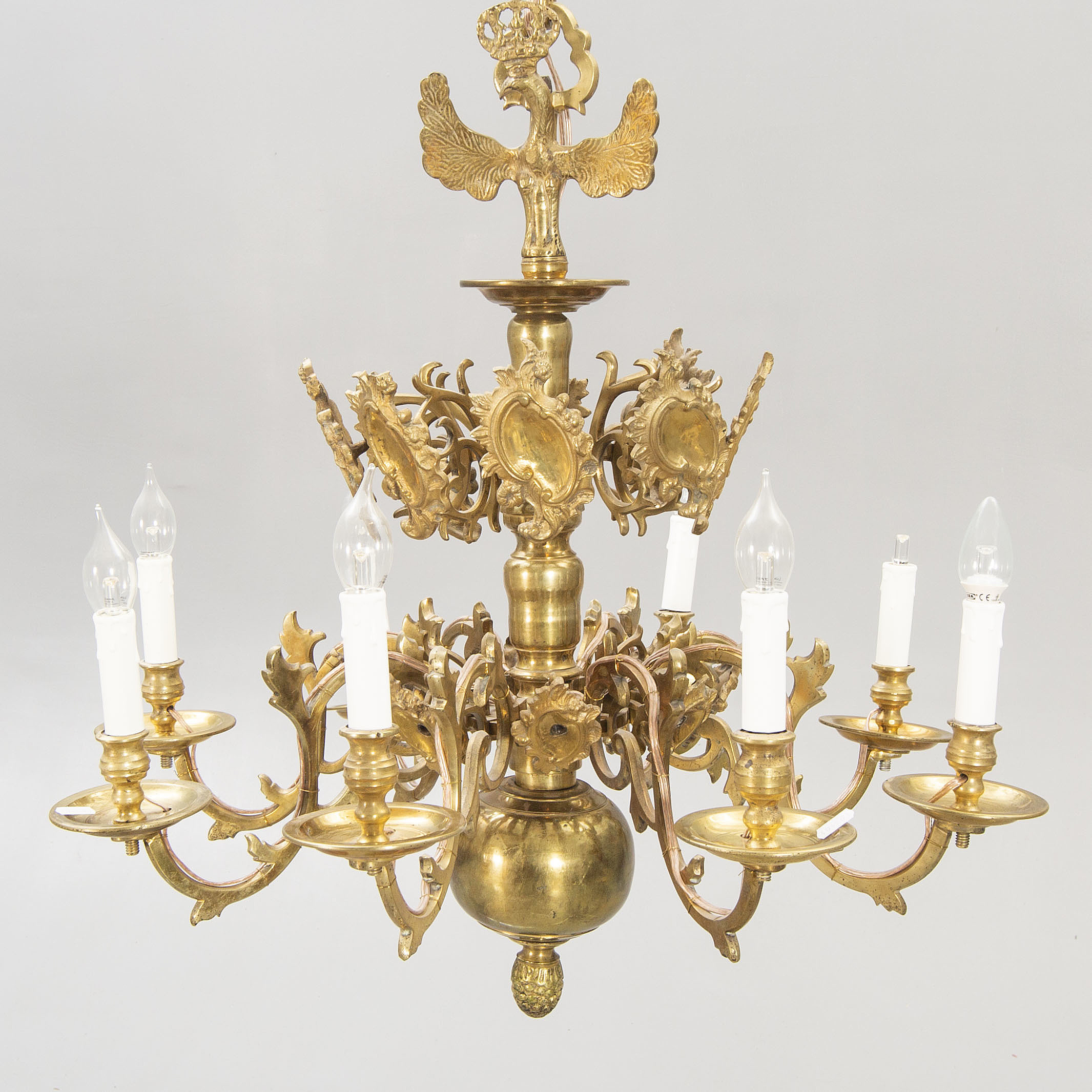 Ljuskrona barockstil omkring 1900. - Bukowskis