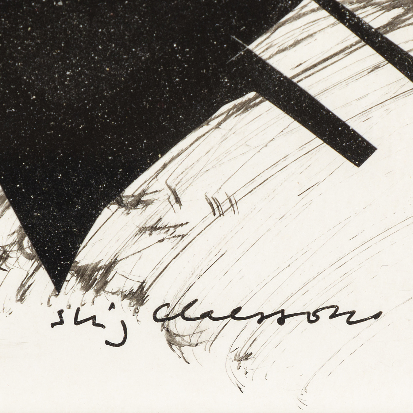 Stig Claesson, blandteknik & collage, signerad. - Bukowskis