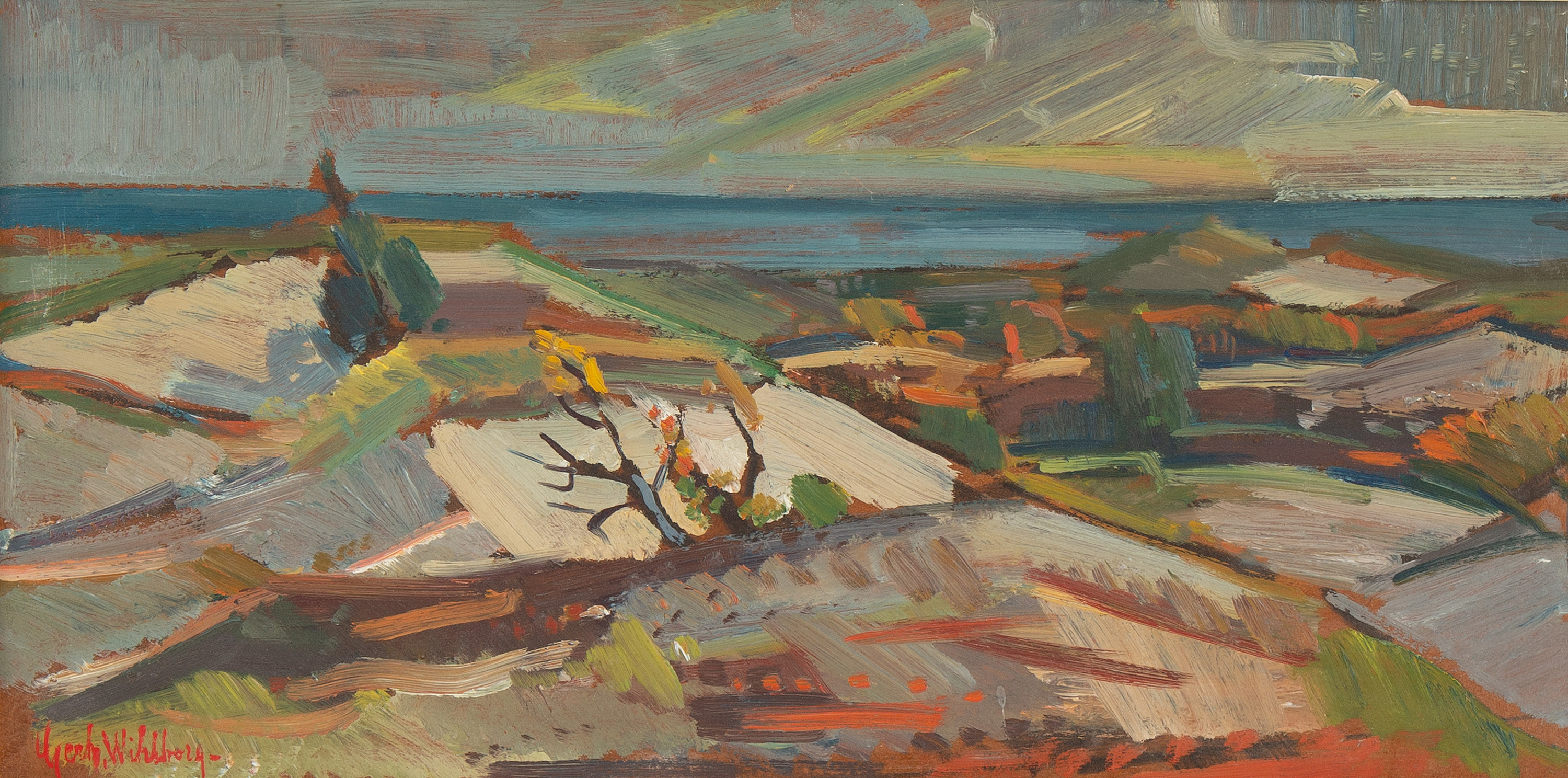 Gerhard Wihlborg, oil on panel, signed. - Bukowskis