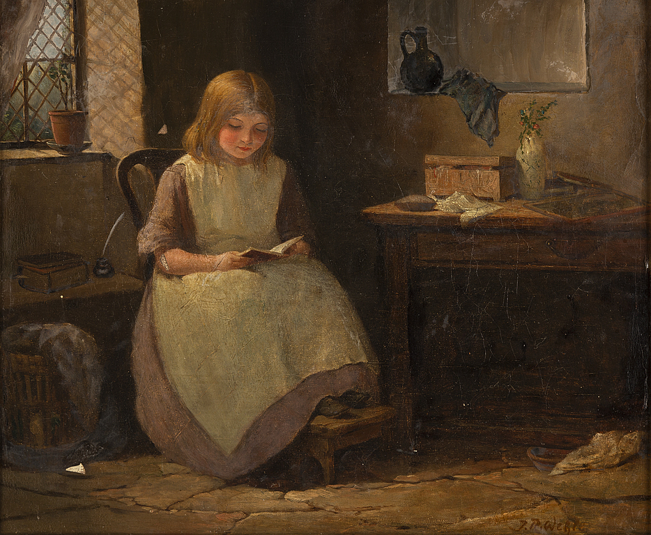 Johannes Raphael Wehle, olja på duk, signerad. - Bukowskis