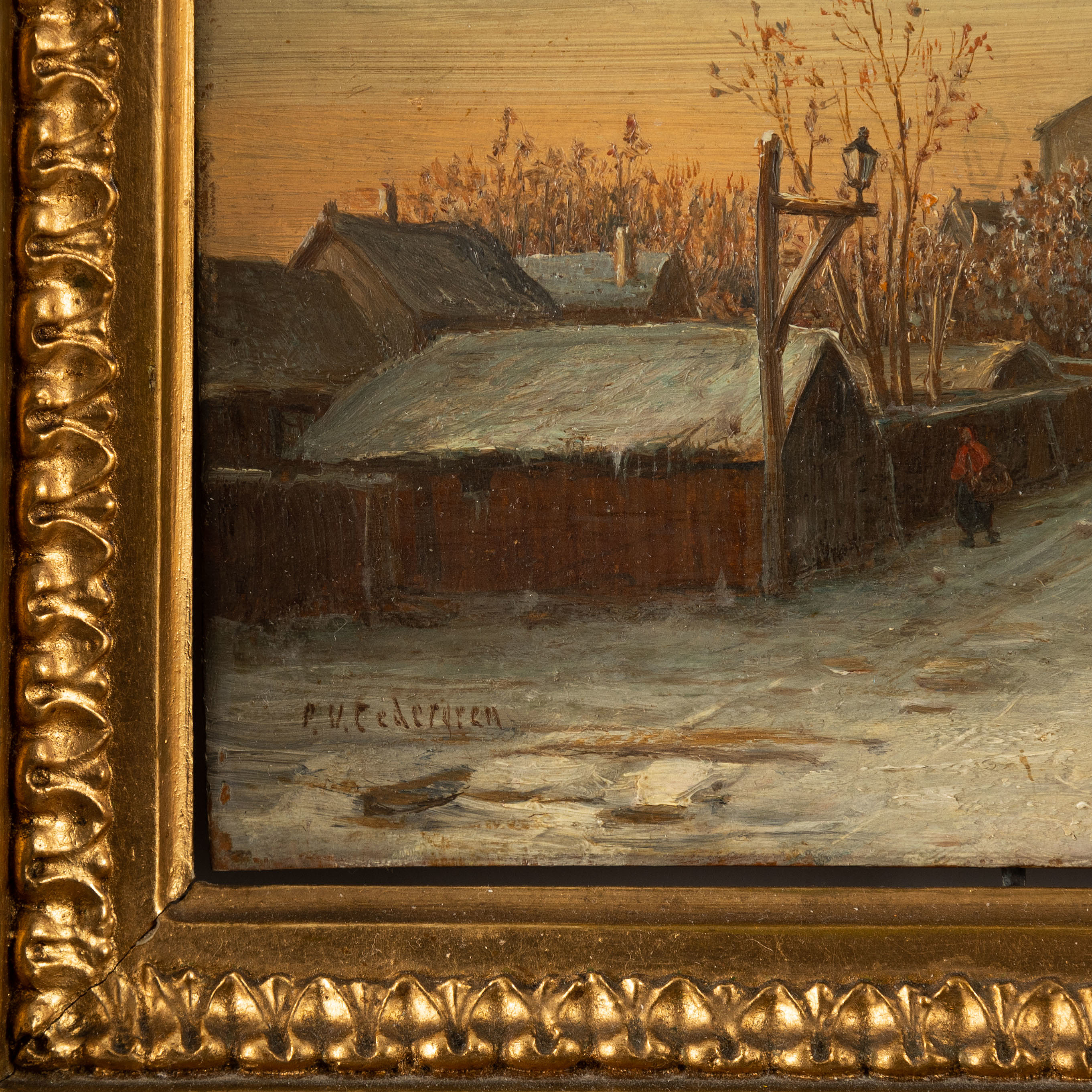 Per Wilhelm Cedergren, olja på pannå, singerad. - Bukowskis