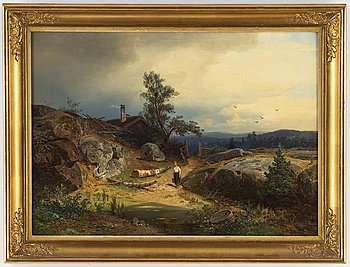 Axel Nordgren, oil on canvas, signed. - Bukowskis