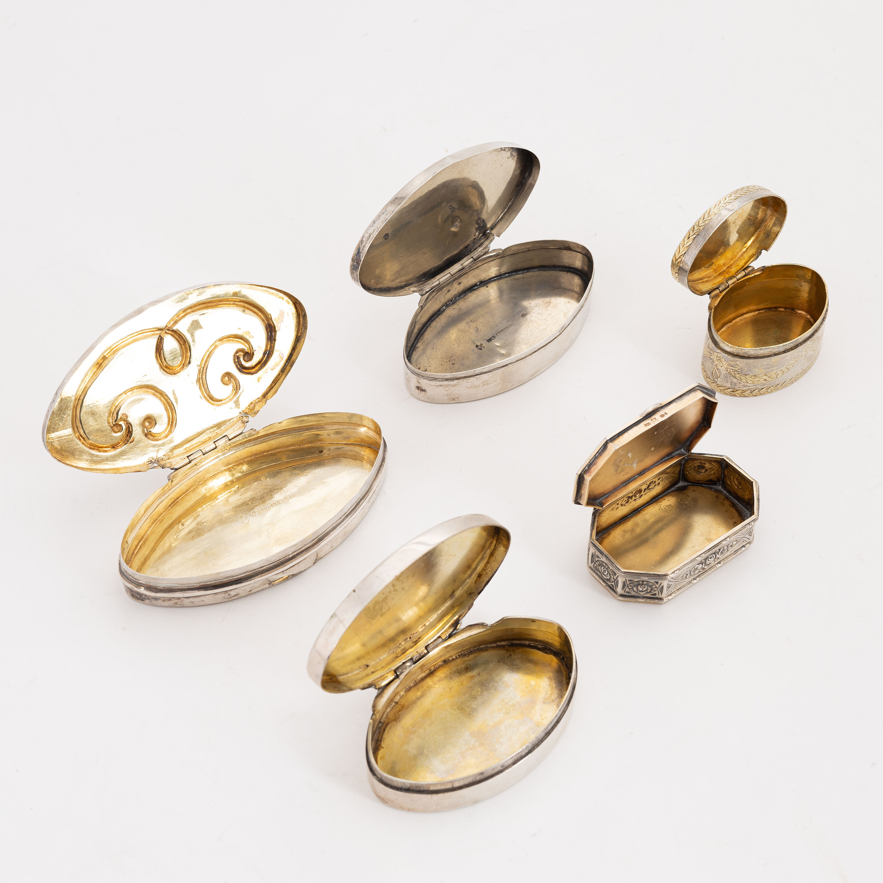 Five silver boxes. - Bukowskis