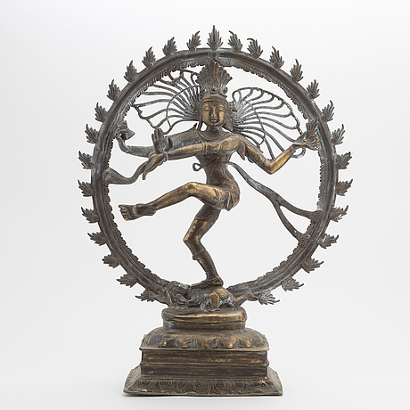 Skulptur föreställande Shiva Nataraja, troligen Indien, 1900-talets ...
