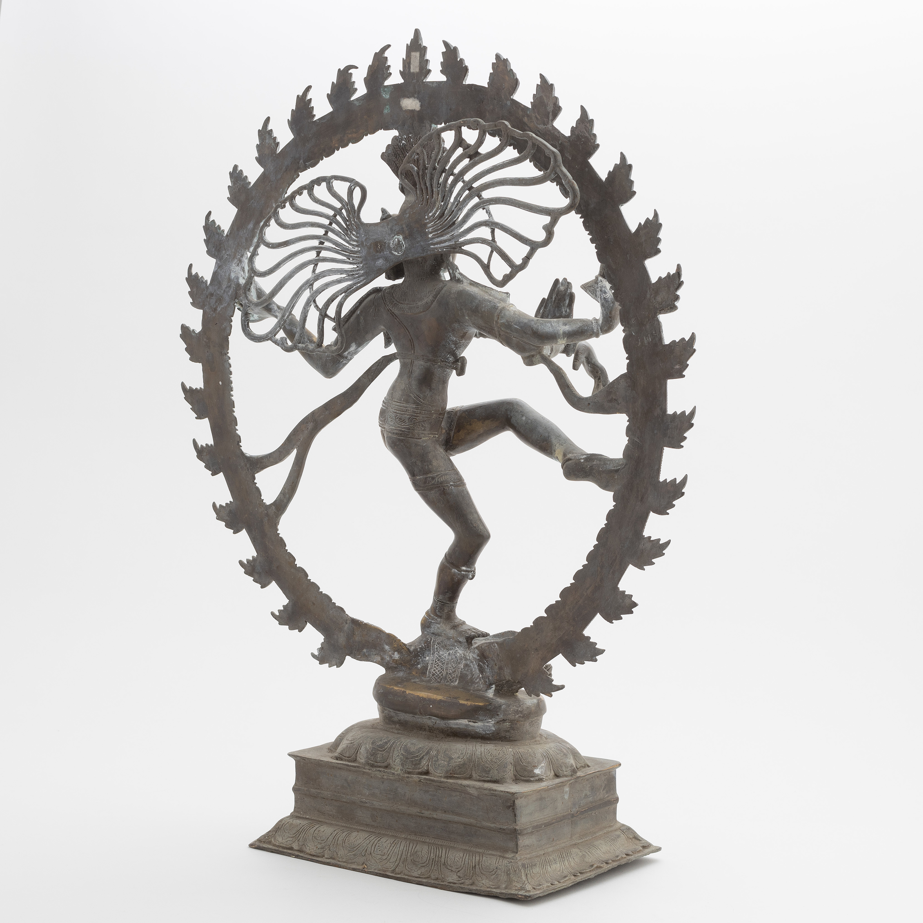 A brass sculpture of Shiva Nataraja, presumably India, mid 20th Century ...
