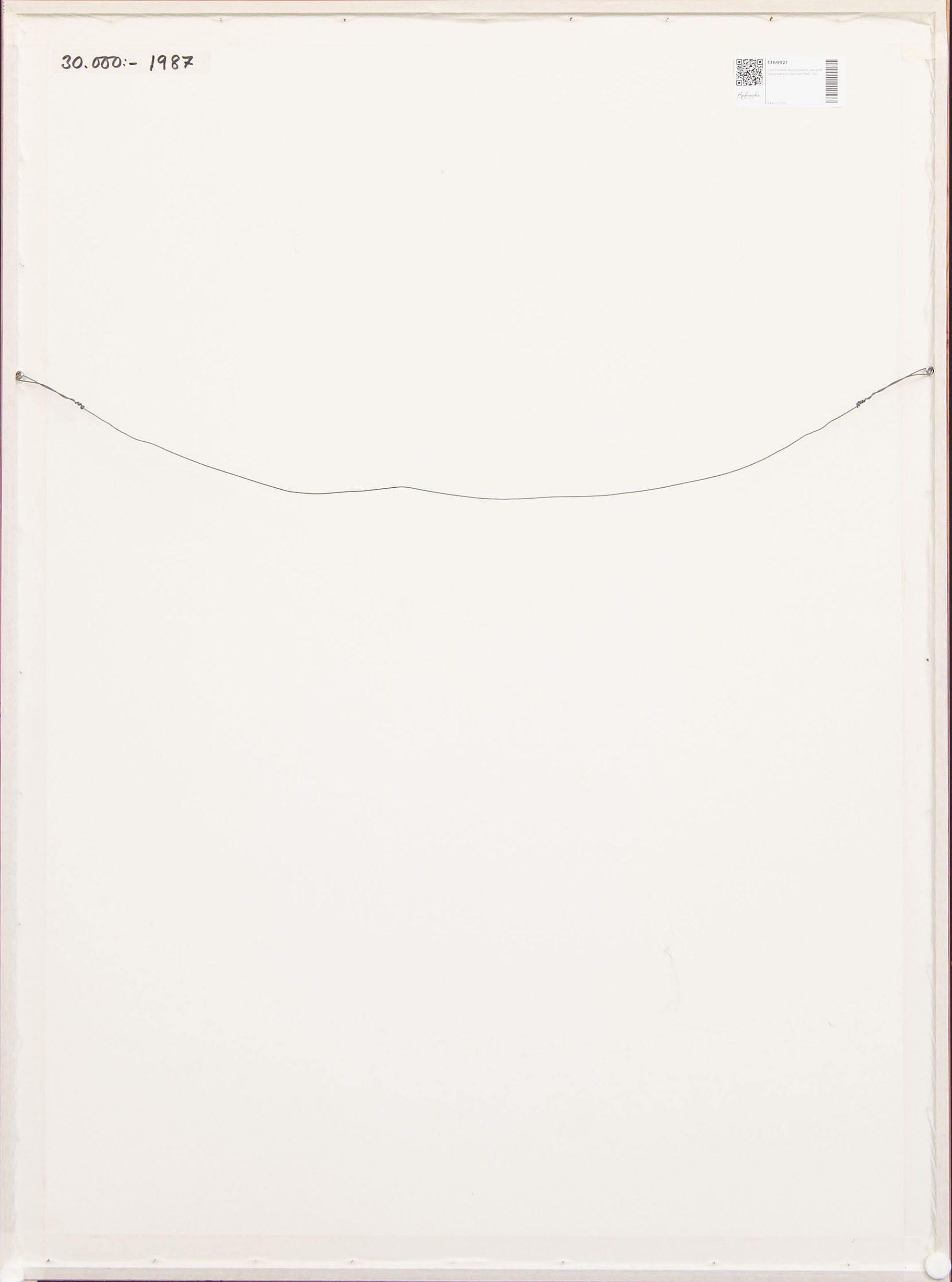 Carl Fredrik Reuterswärd, akvarell signerad och daterad 1985. - Bukowskis