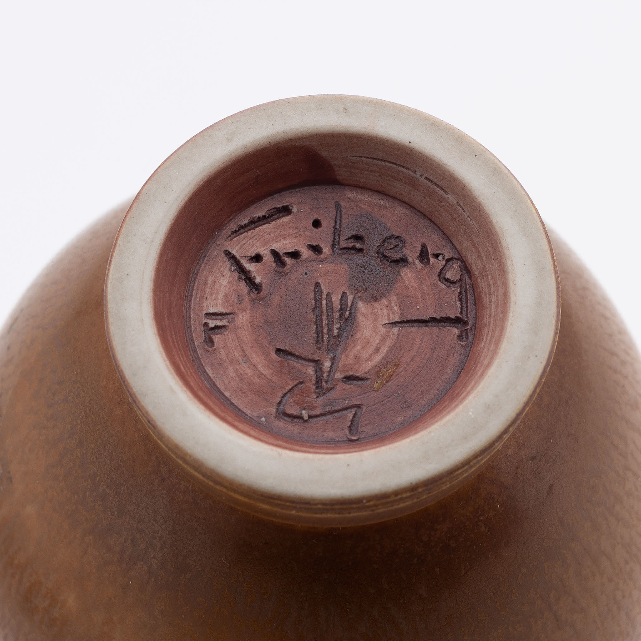 Berndt Friberg, a stoneware vase and two miniatures from Gustavsbergs ...