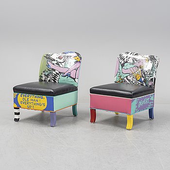 Harry Segil, a pair of 'Pop Marilyn' easy chairs. - Bukowskis