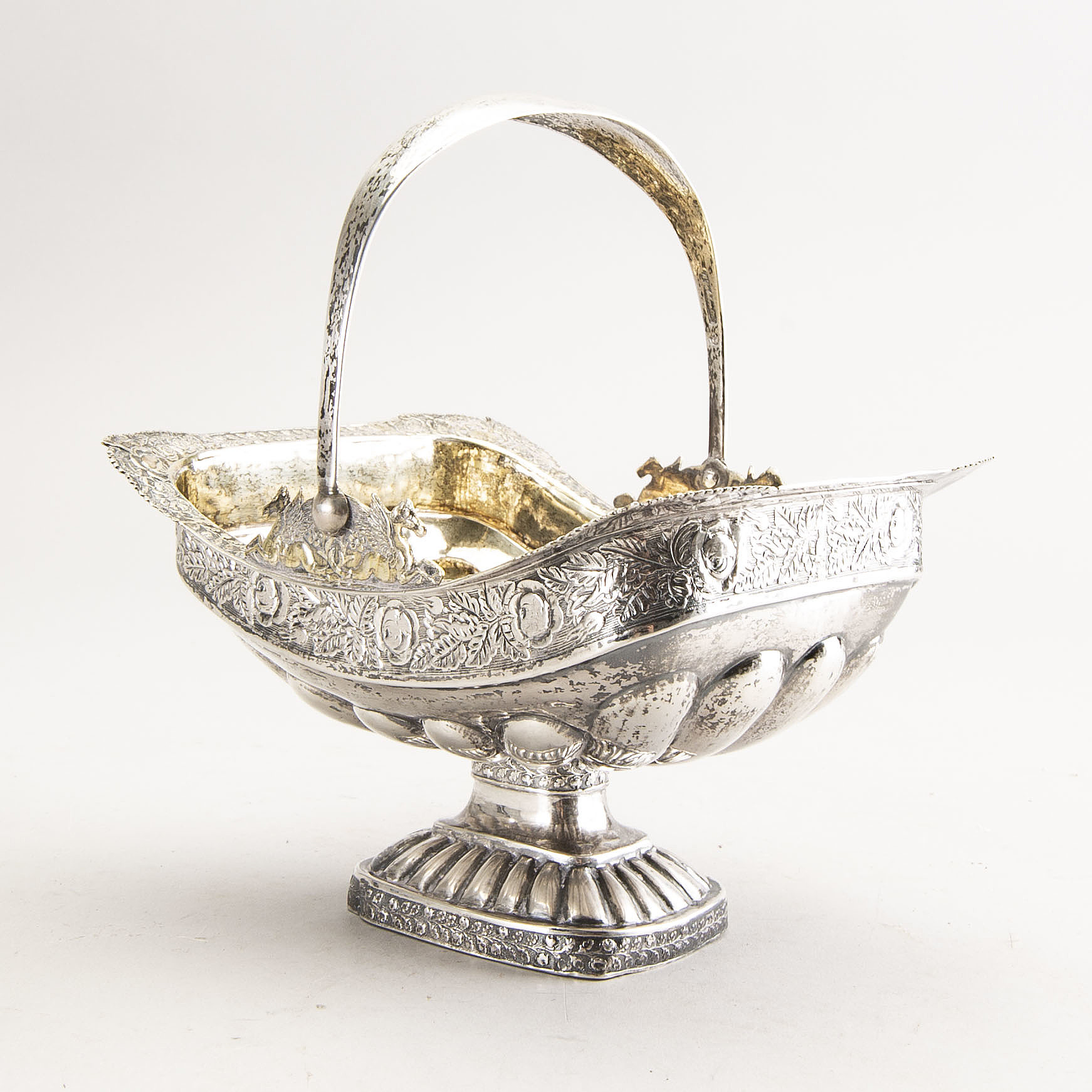A 19th century Russian silver basket. - Bukowskis