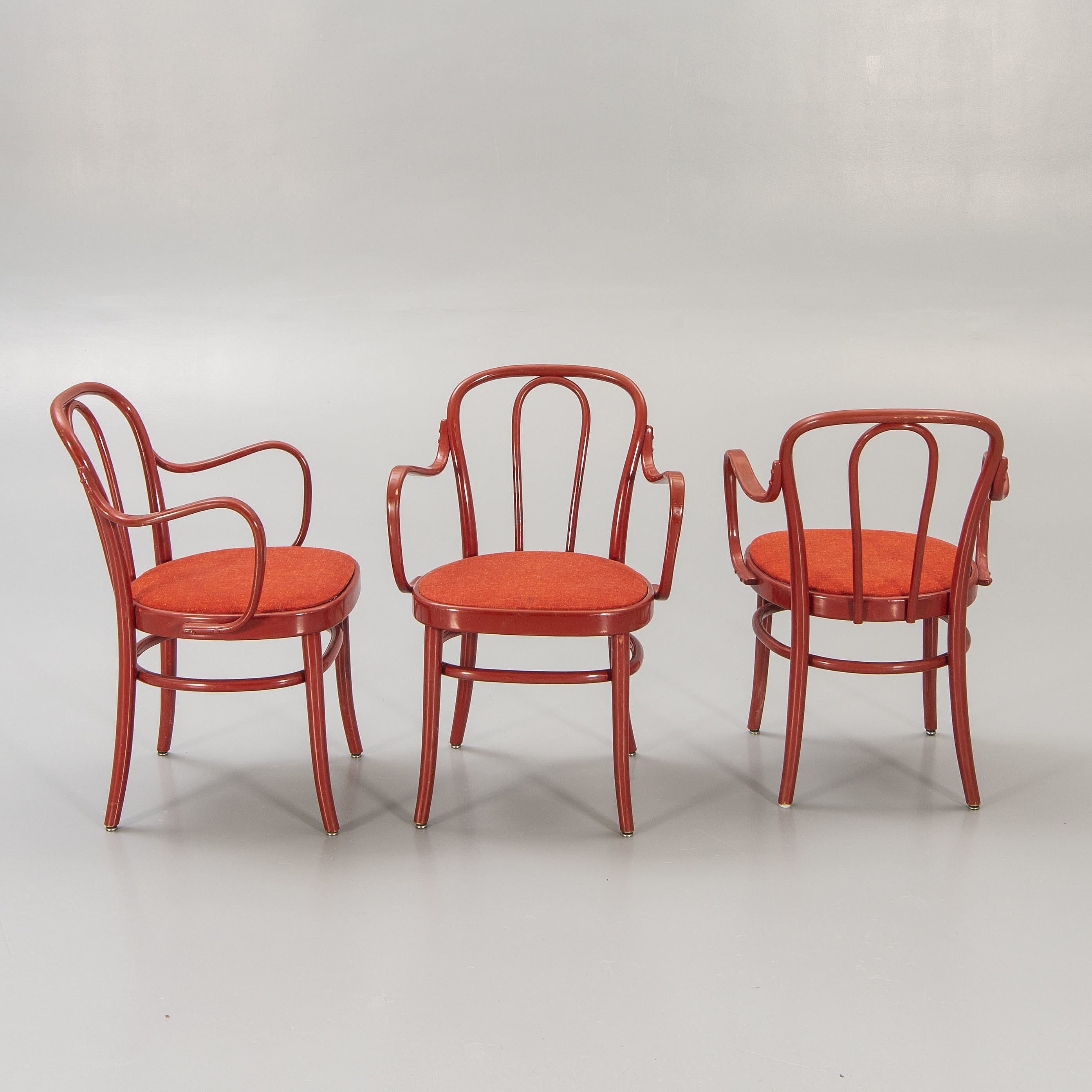 Karmstolar, 6 st "Wien" Gemla möbler 1900-talets andra hälft. - Bukowskis