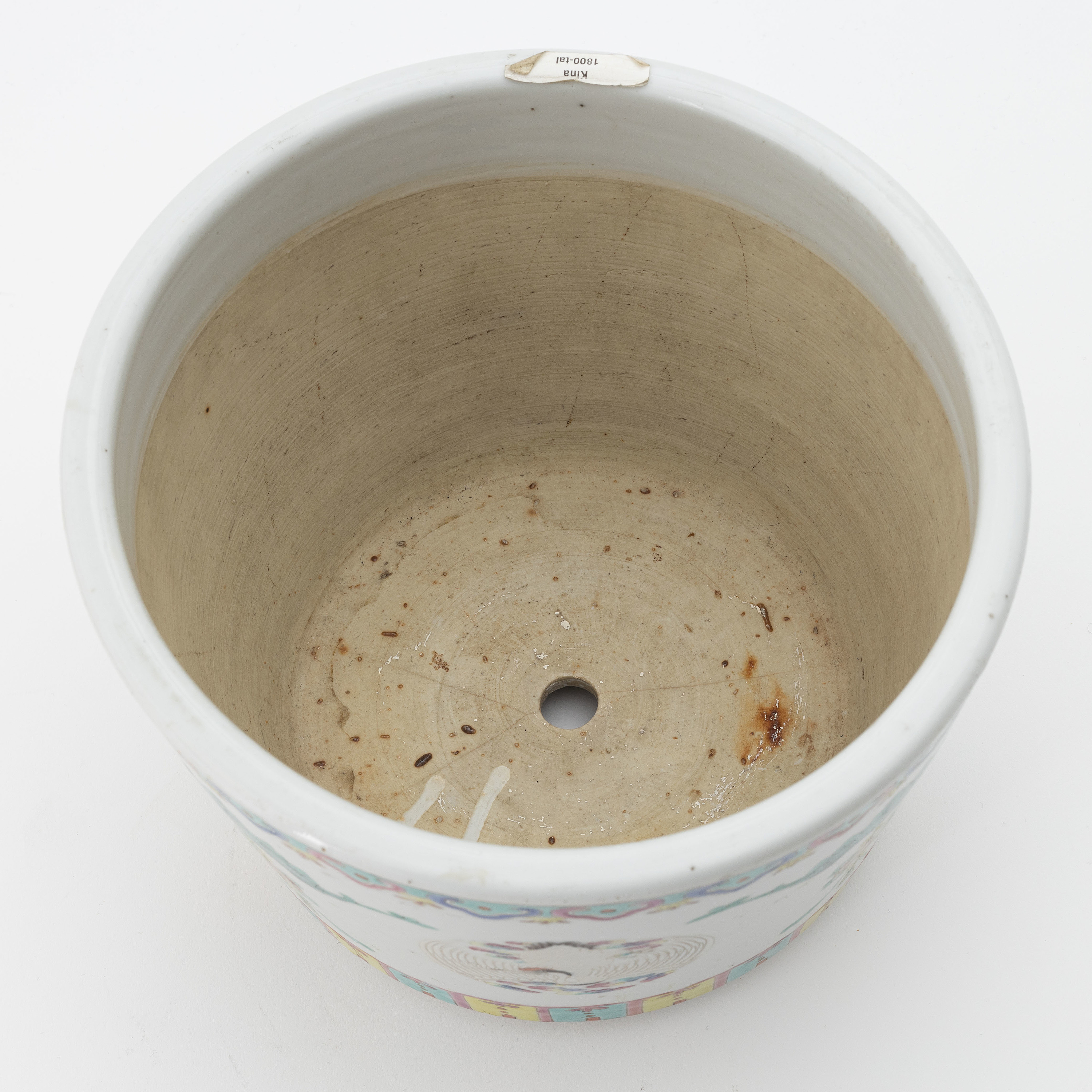 An enamelled Chinese flower pot, late Qing dynasty. - Bukowskis