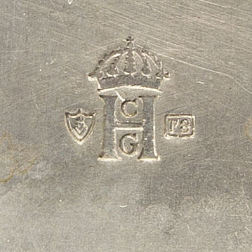 A pair of CG Hallberg 1945 pewter frames. - Bukowskis