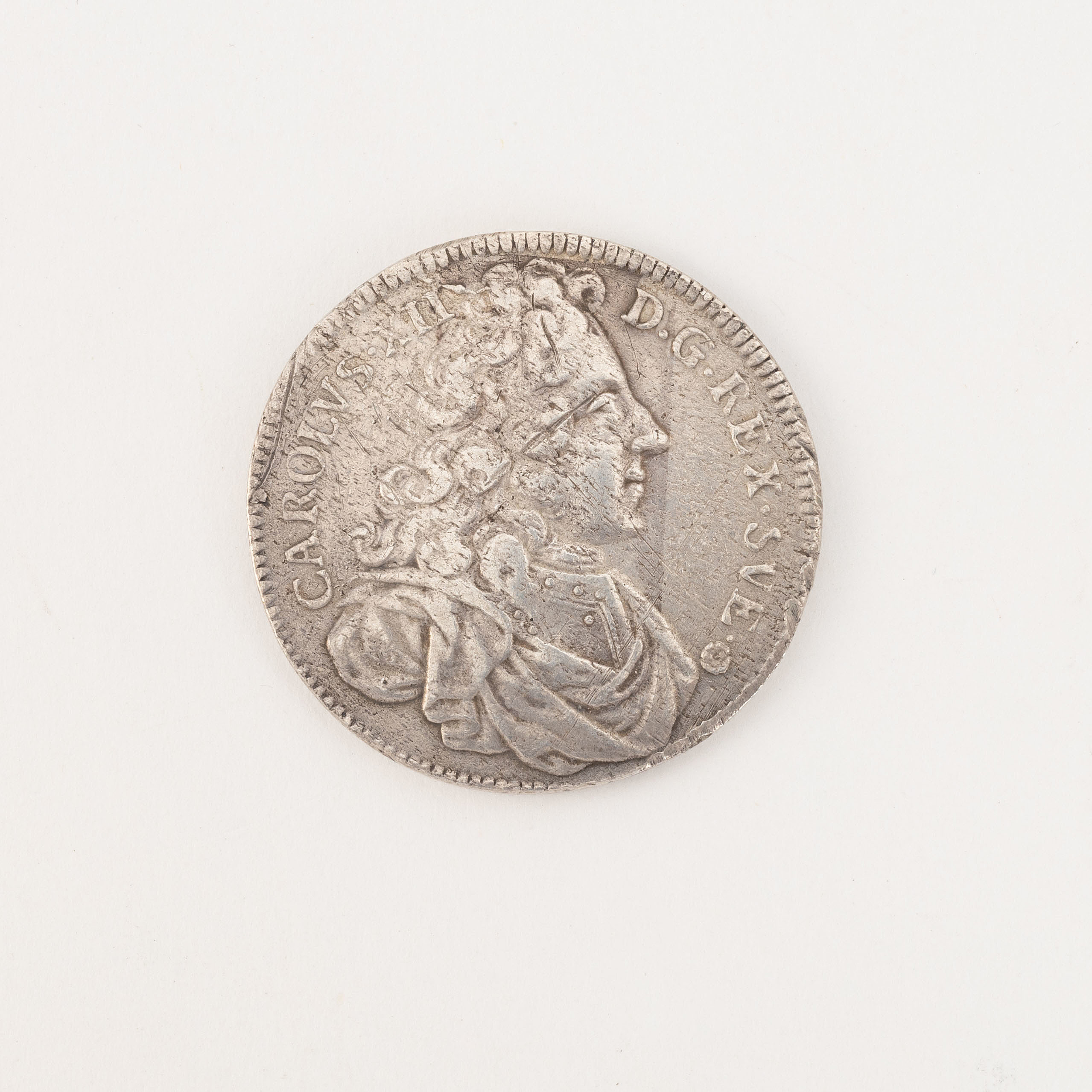A Swedish silver coin, Charles XII, 4 mark, 1703. - Bukowskis