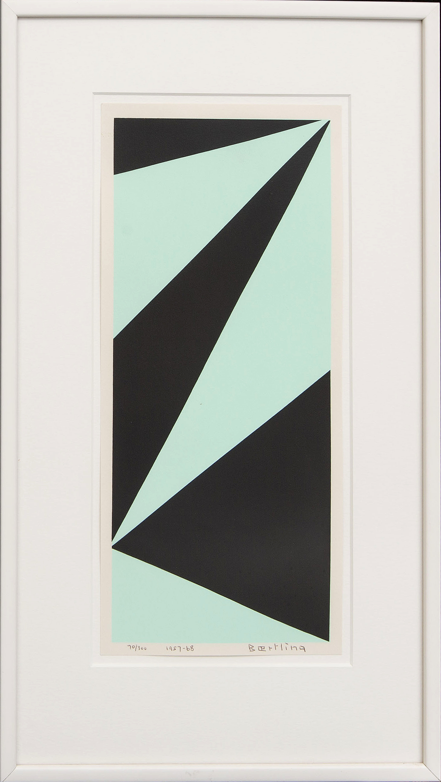 Olle Baertling, serigraph in colours signed dated and numbered 1957-68 ...