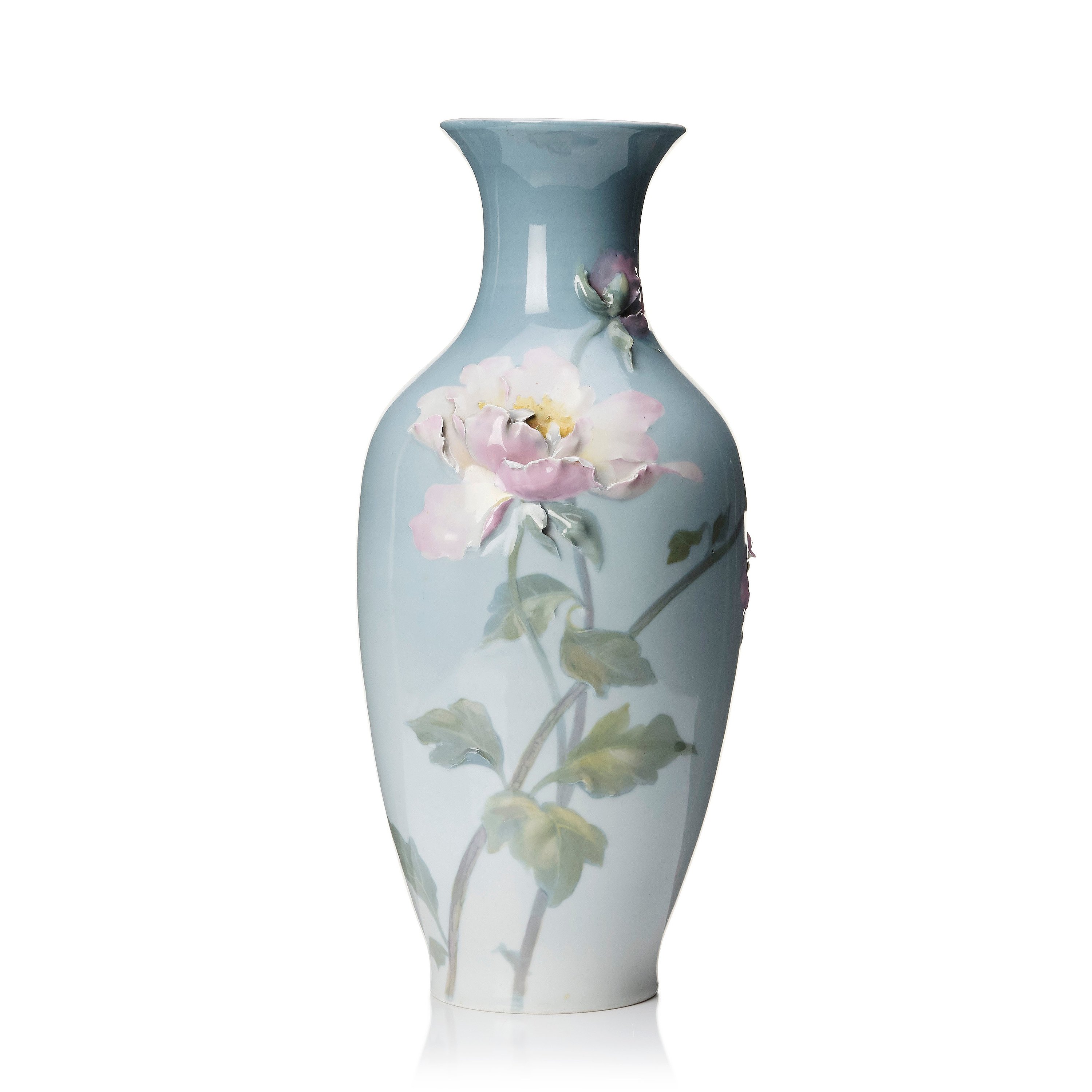 Algot Erikson, vas, Rörstrand, ca 1900, Art Nouveau, porslin. - Bukowskis