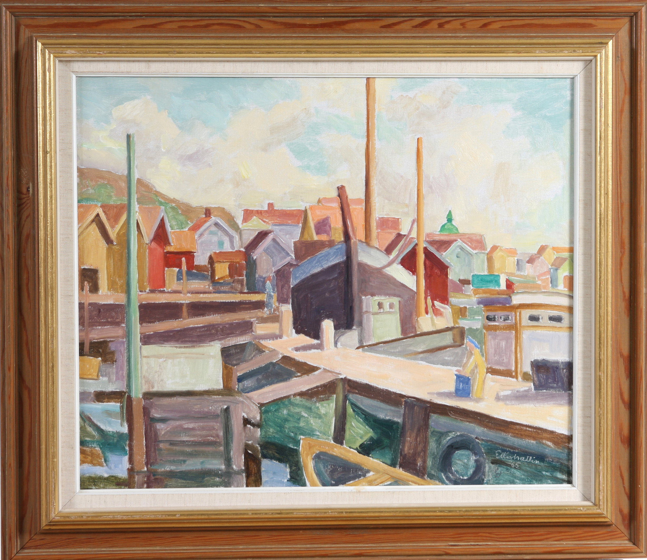 ELLIS WALLIN, olja på duk, sign o dat -65. - Bukowskis