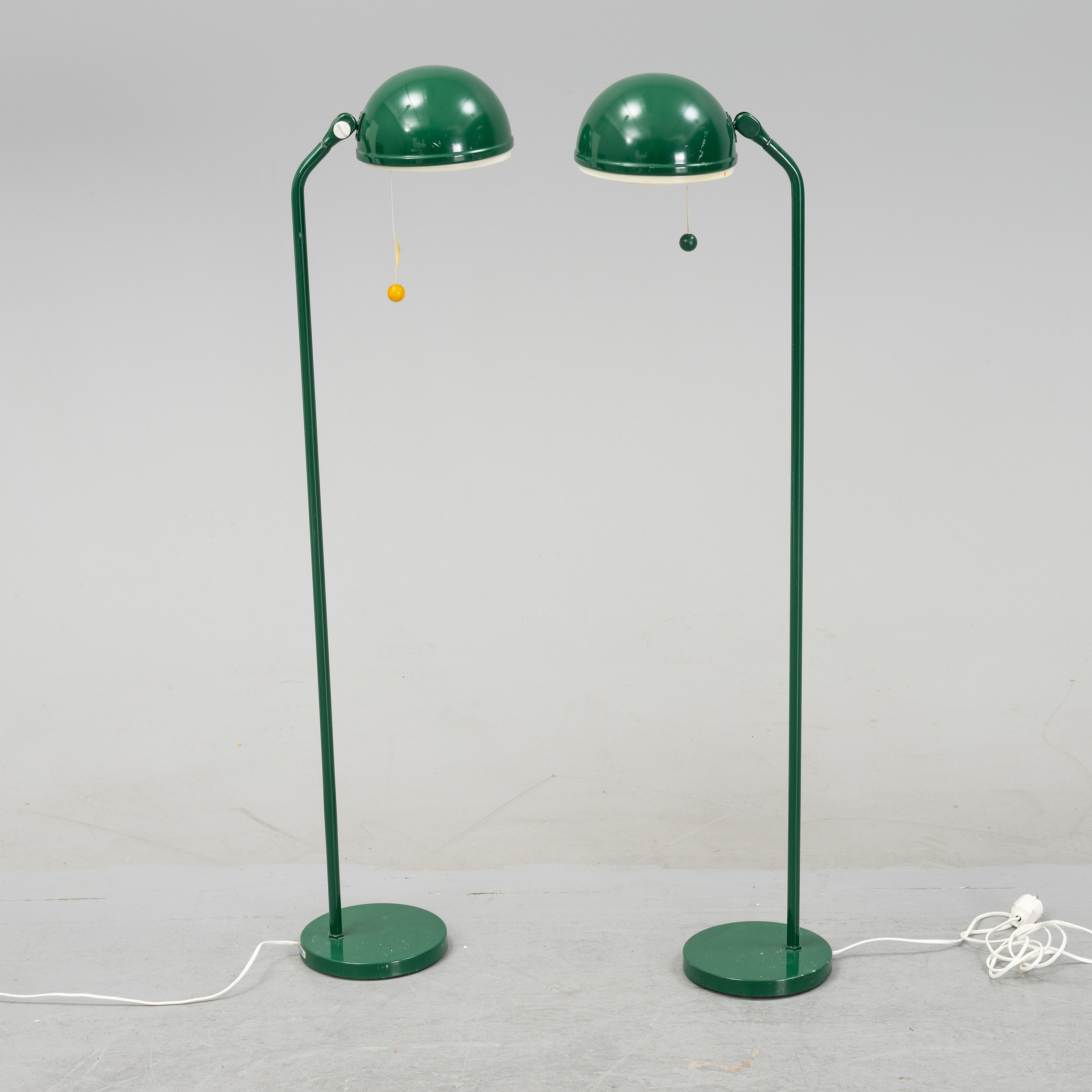 Knud Christensen, golvlampor, ett par, bordslampa, samt vägglampa, Elit ...