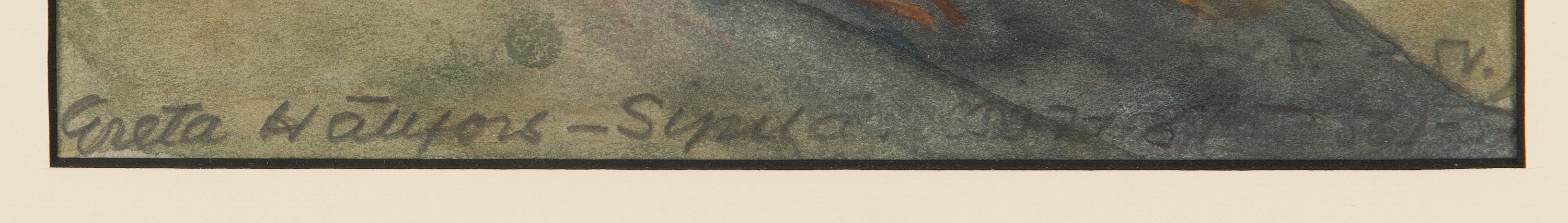 Greta Hällfors-Sipilä, watercolour, signed and dated -55-56. - Bukowskis