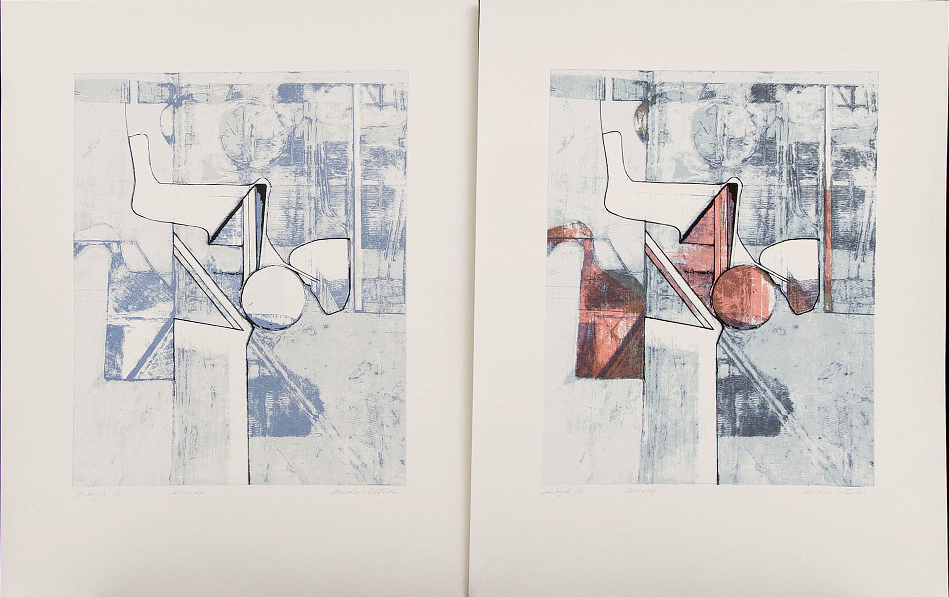 Anders Österlin, two serigraphs signed särtryck 1/1. - Bukowskis