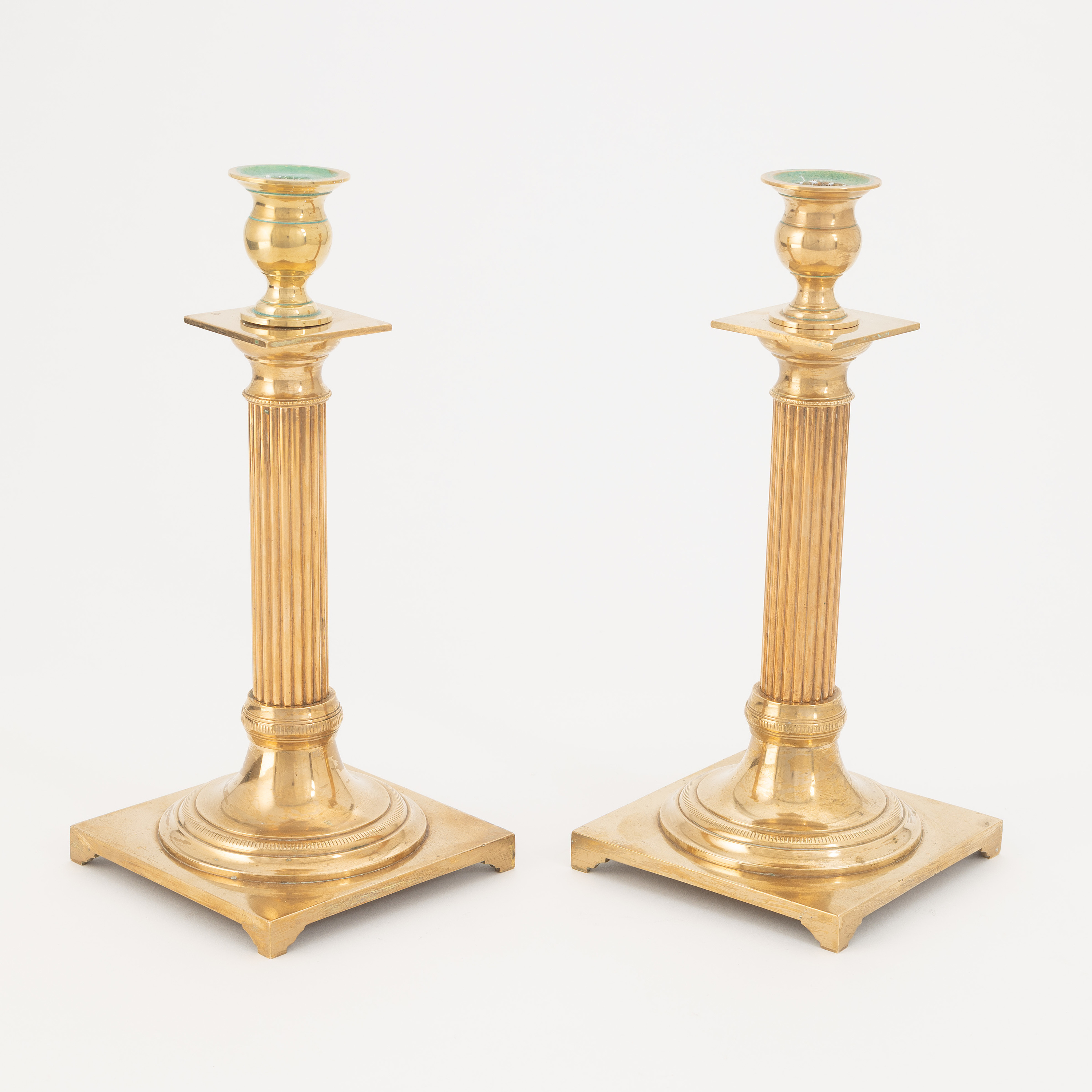 A pair of brass candlesticks from Skultuna, no 73, 20th Century ...