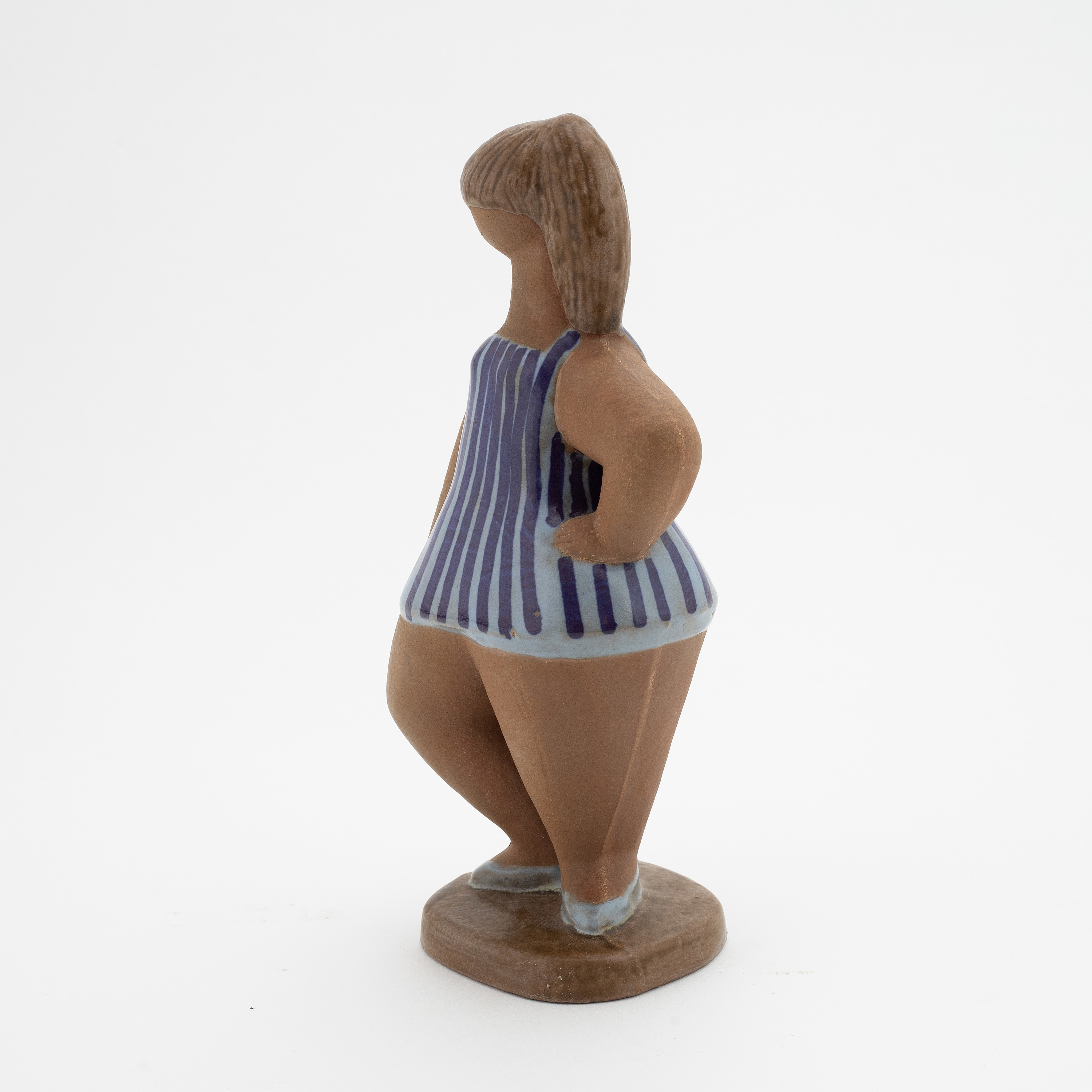 Lisa Larson, a 'Dora' stoneware figurine from the series 'ABC-flickorna', Gustavsberg. - Bukowskis