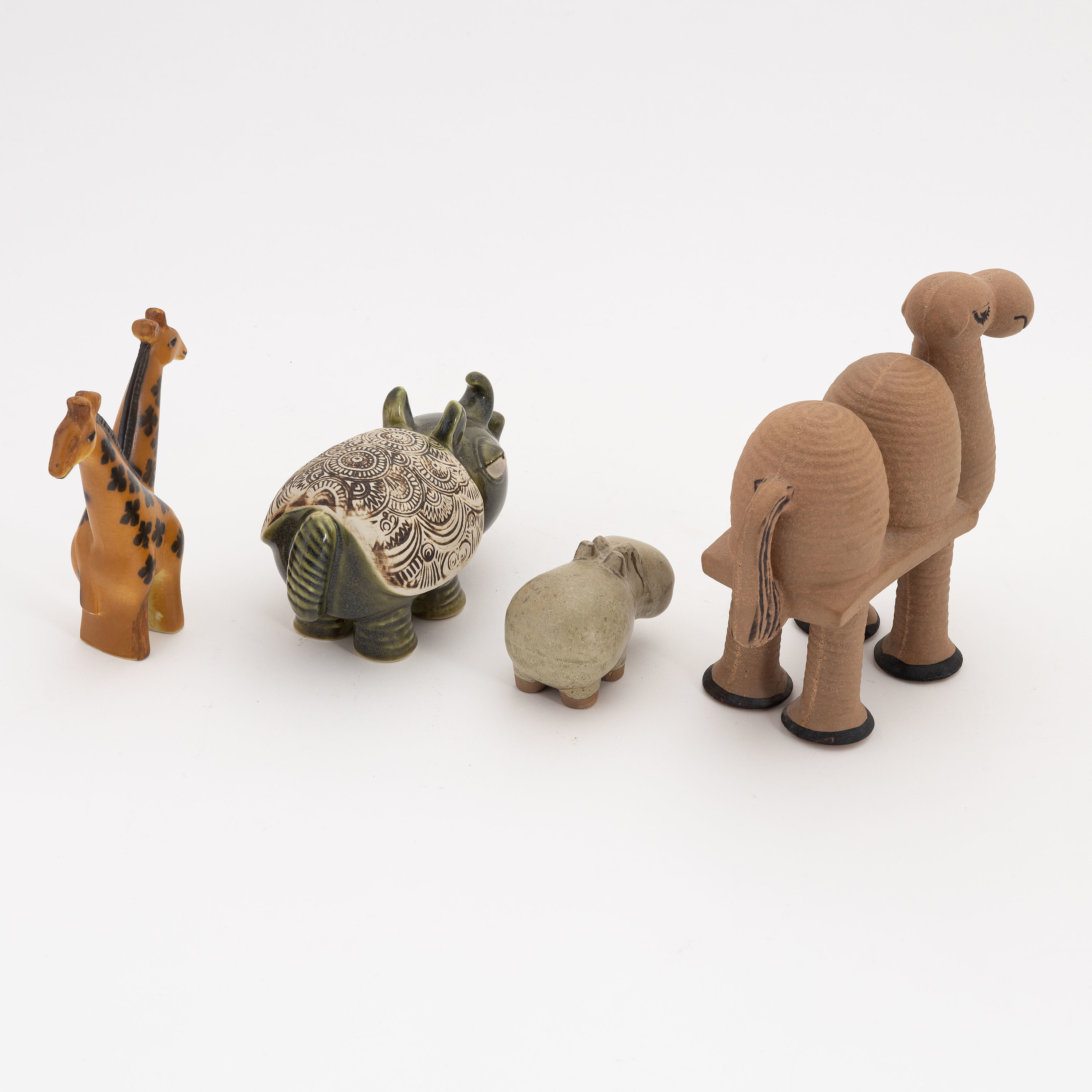 Lisa Larson, figuriner, 4 st, stengods, Gustavsberg. - Bukowskis