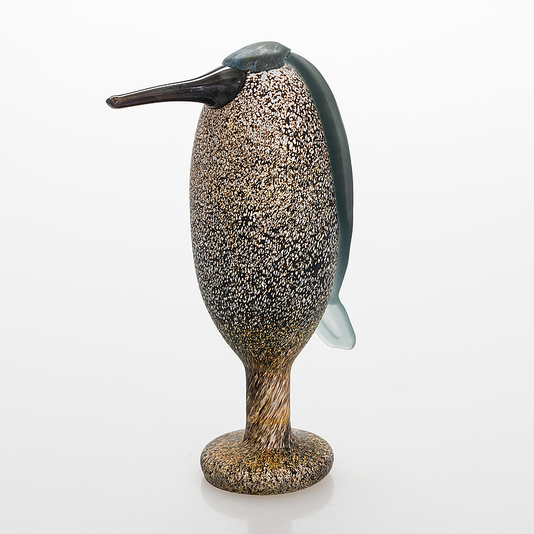 Oiva Toikka, a glass bird signed O. Toikka Nuutajärvi. - Bukowskis
