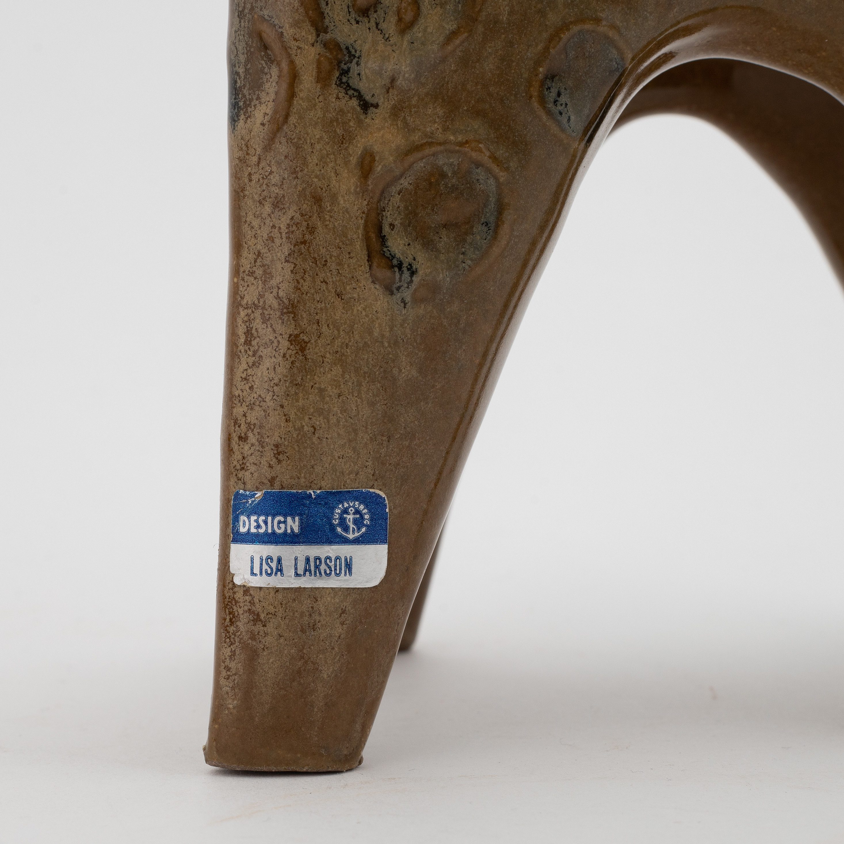 Lisa Larson, a stoneware 'Giraff' figurine from the series 'Stora Zoo ...