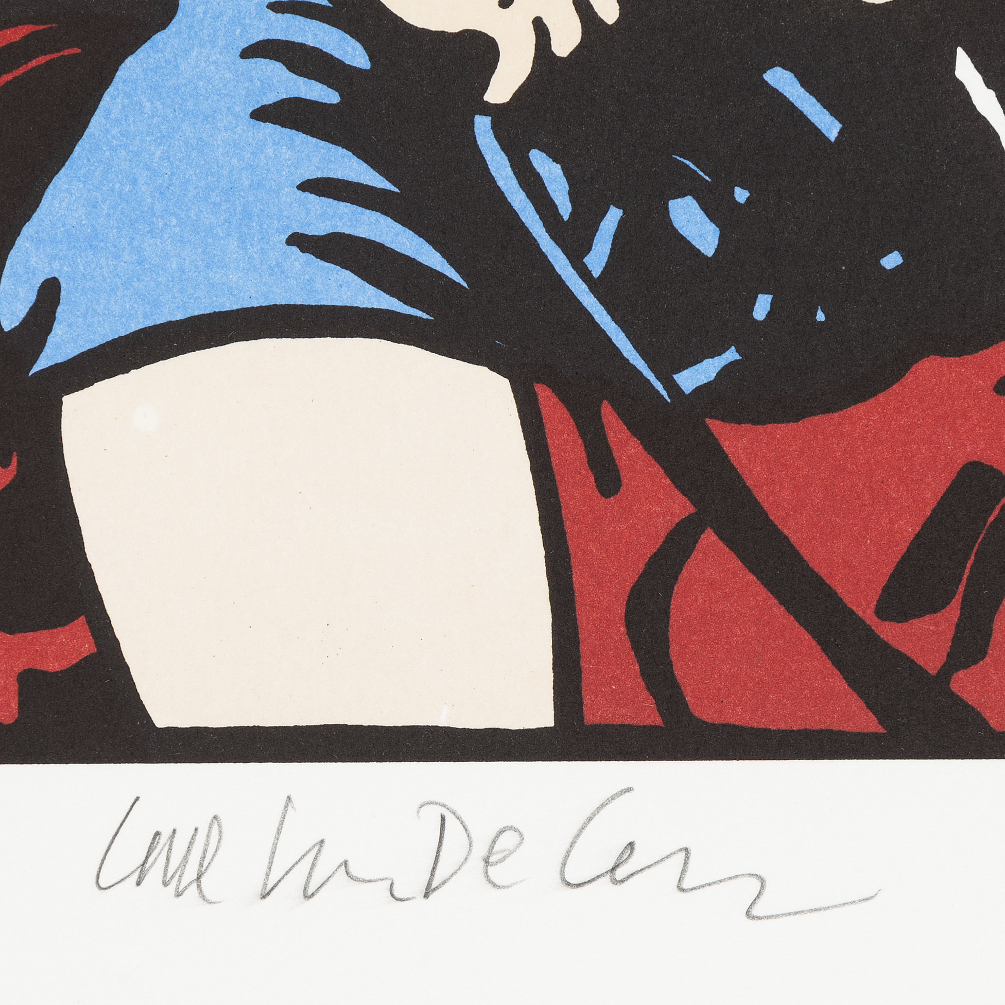 Carl Johan De Geer, lithograph in colours, signed 17/190. - Bukowskis