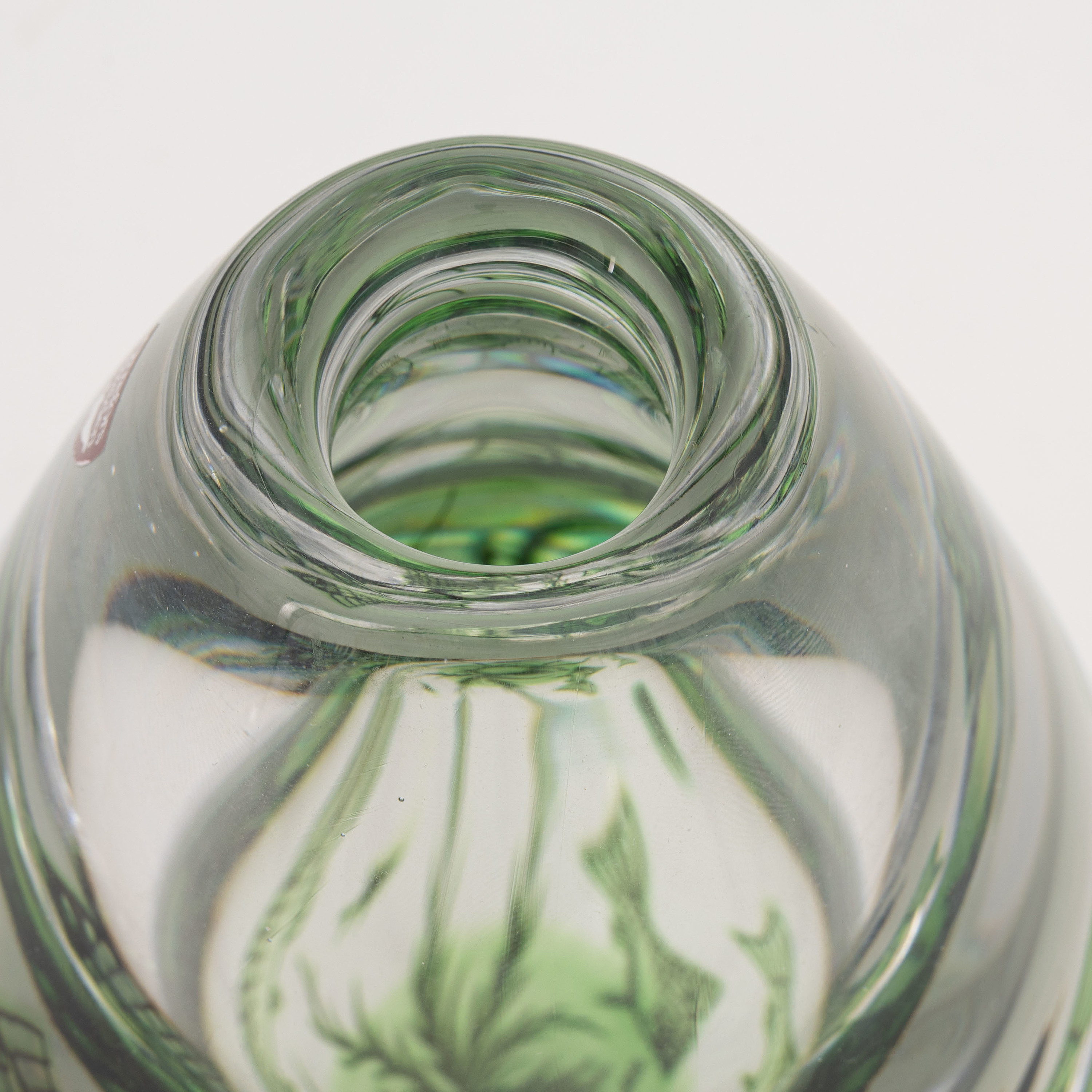 Edward Hald, a 'fish graal' glass vase, Orrefors. - Bukowskis